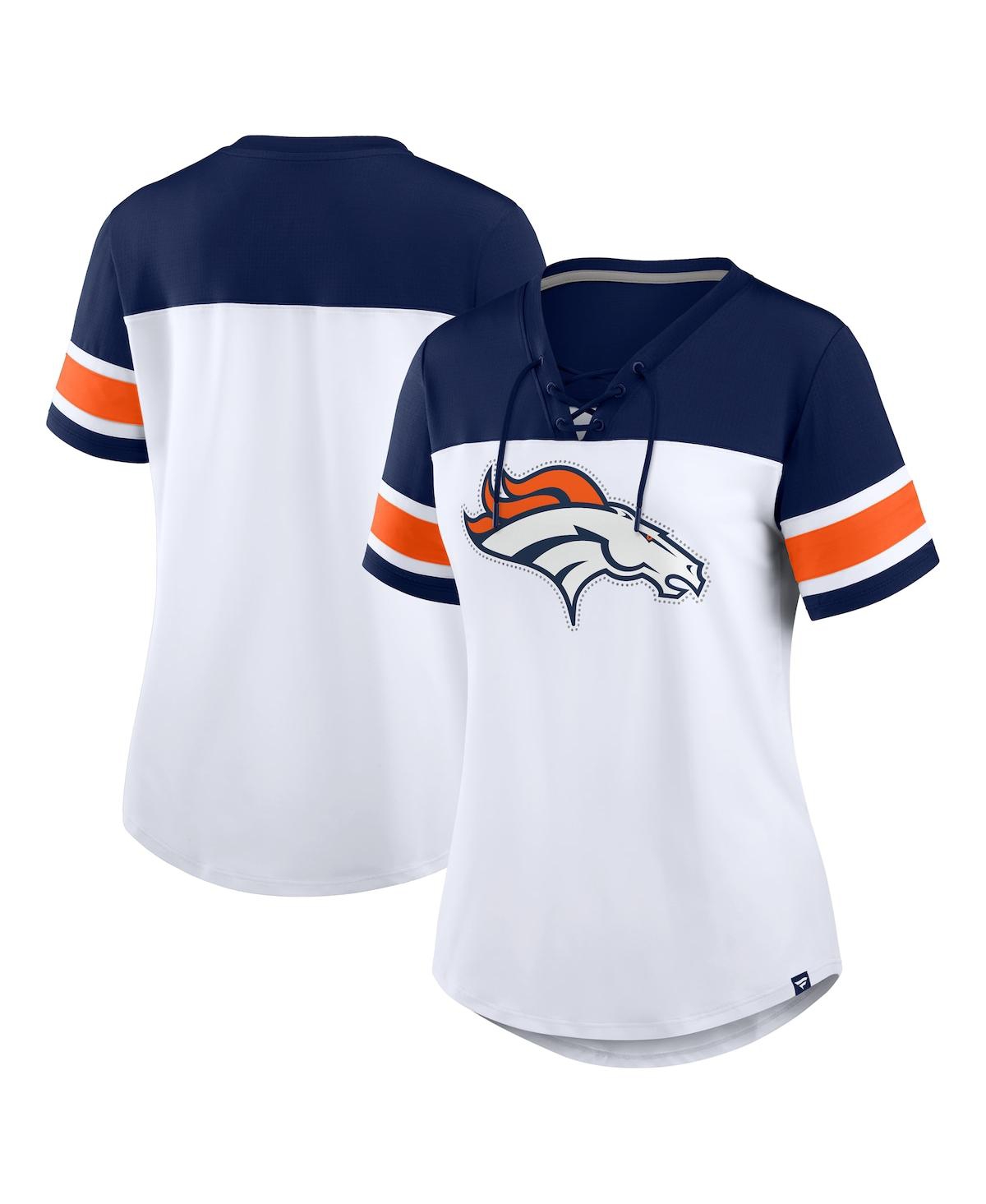 Click here for Fanatics Womens White/Navy Denver Broncos Athena R... prices