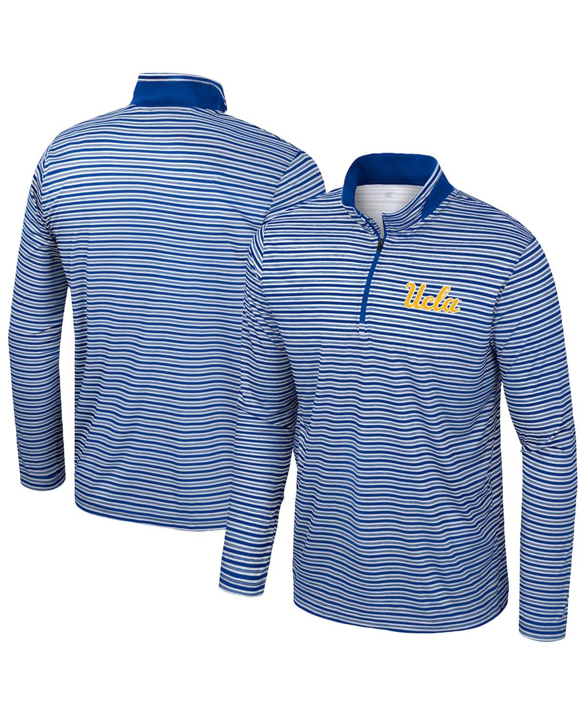 Click here for Colosseum Mens Blue Ucla Bruins Striped Quarter-Zi... prices