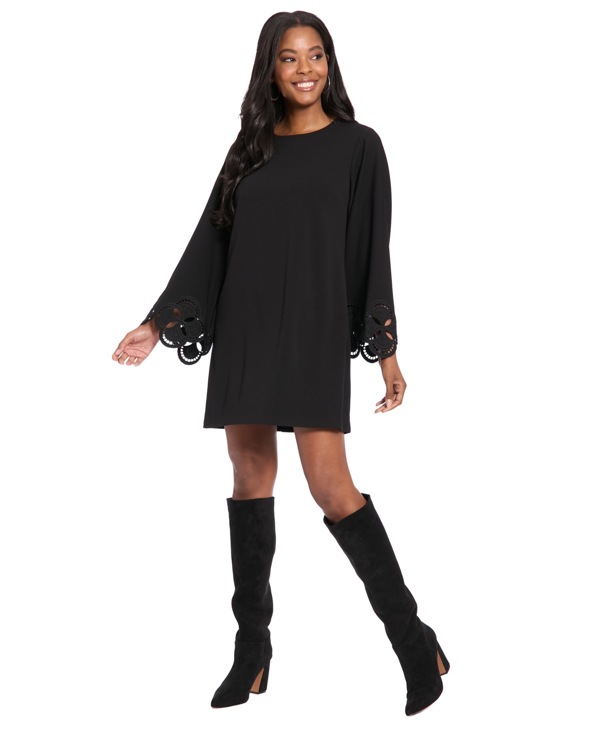 Click here for London Times Petite Scuba Laser-Cut Long-Sleeve A-... prices