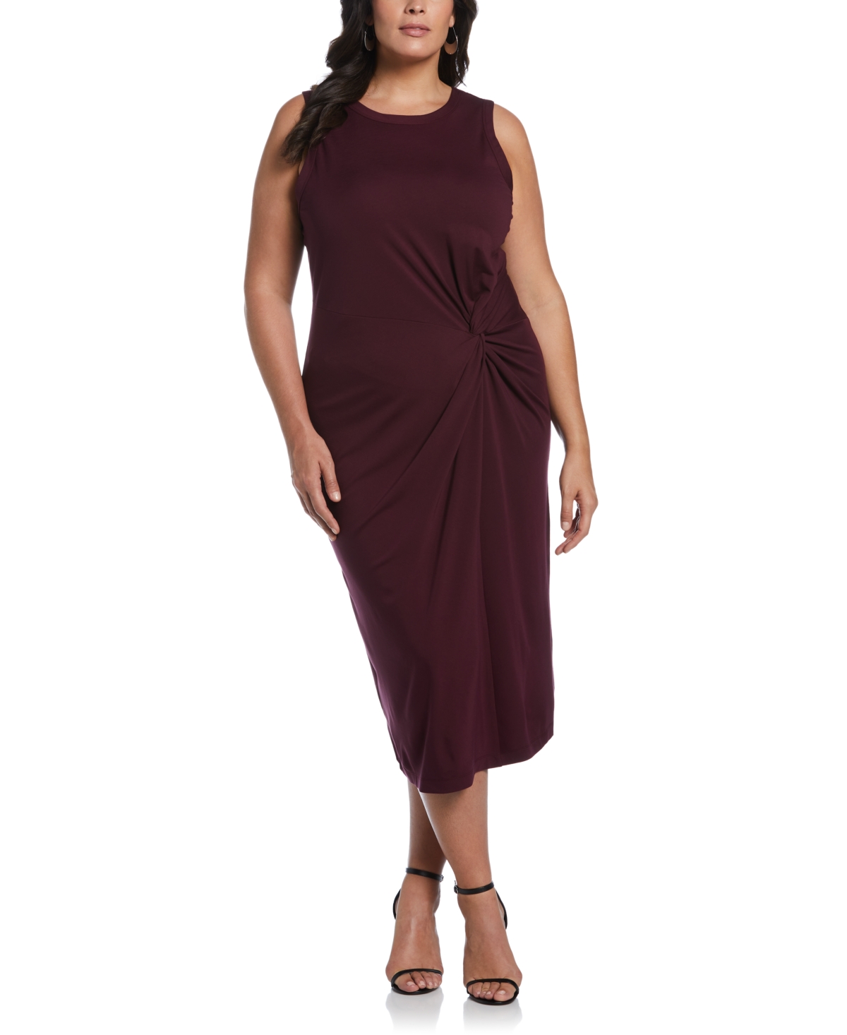Click here for Ella Rafaella Plus Size Ponte Knit Twist Front Sle... prices