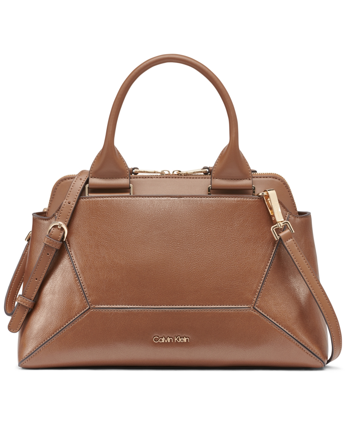 Click here for Calvin Klein Heidi Top Zipper Convertible Satchel... prices