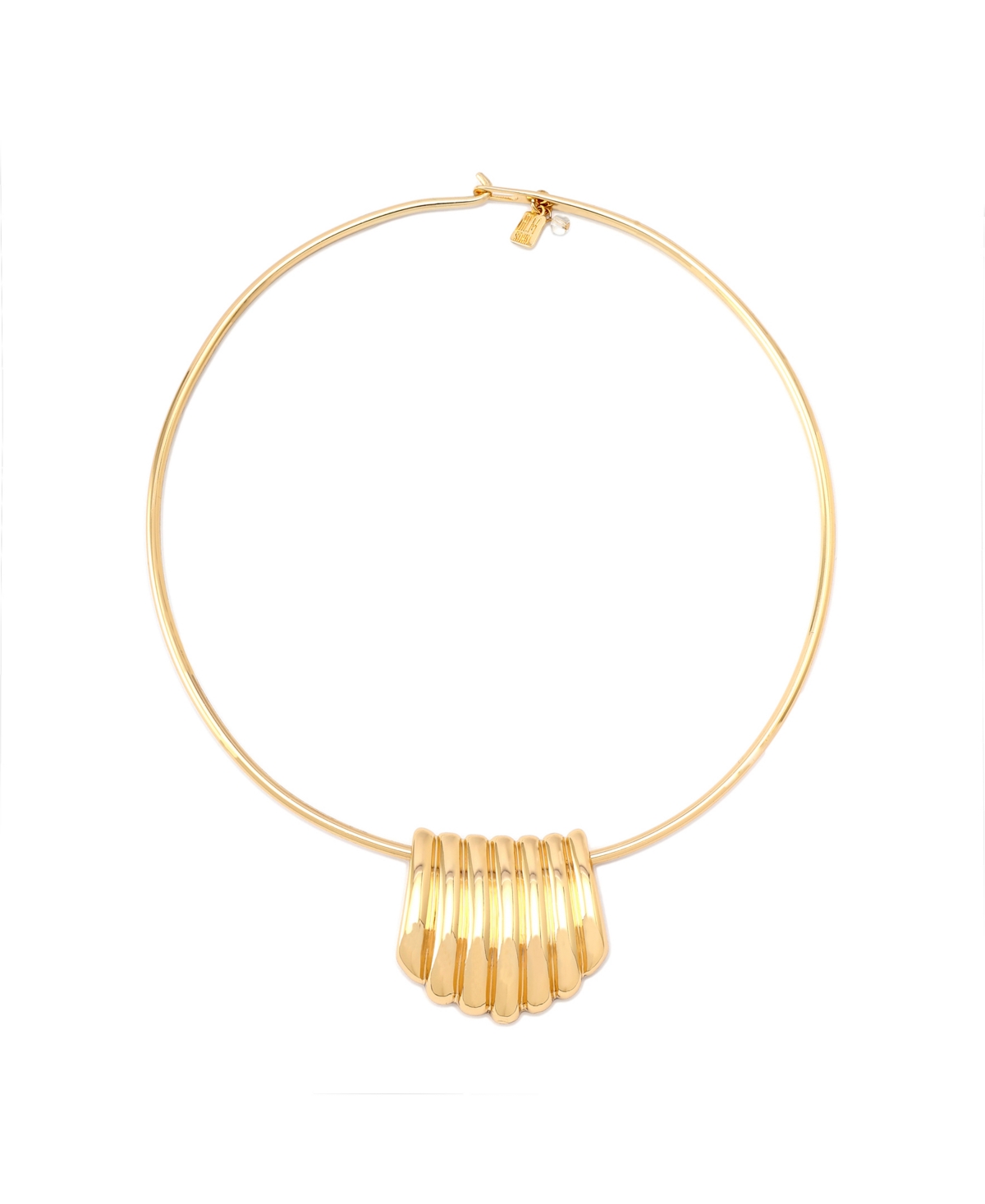 Click here for Robert Lee Morris Soho Gold Ribbed Tube Statement... prices