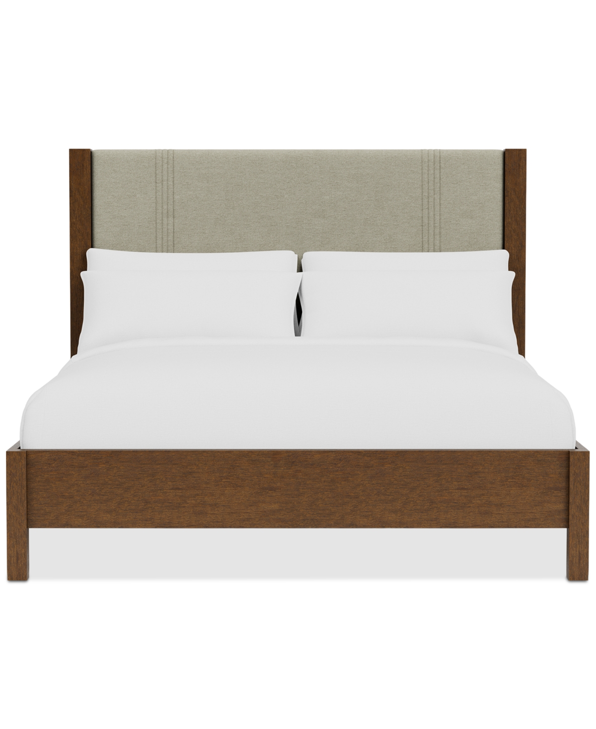 Click here for Davie Cracked Oak King Upholstered Bed  Created fo... prices