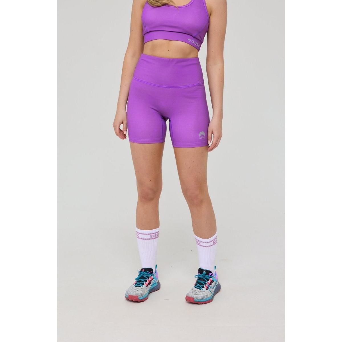 Click here for Oosc Womens Infinite High Waisted Shorts - Purple... prices