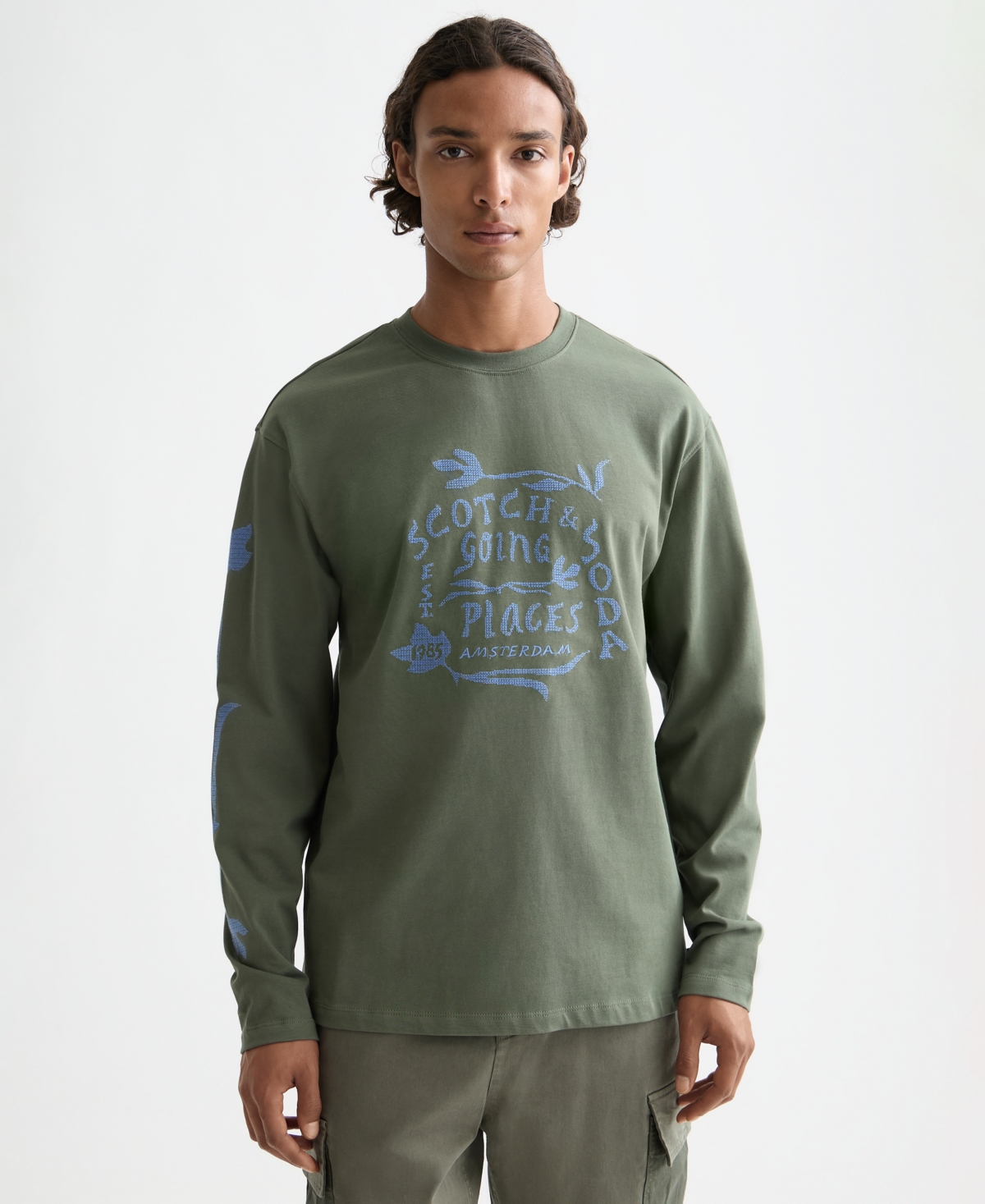 Click here for Scotch & Soda Mens Relaxed Fit Artwork T-Shirt - T... prices