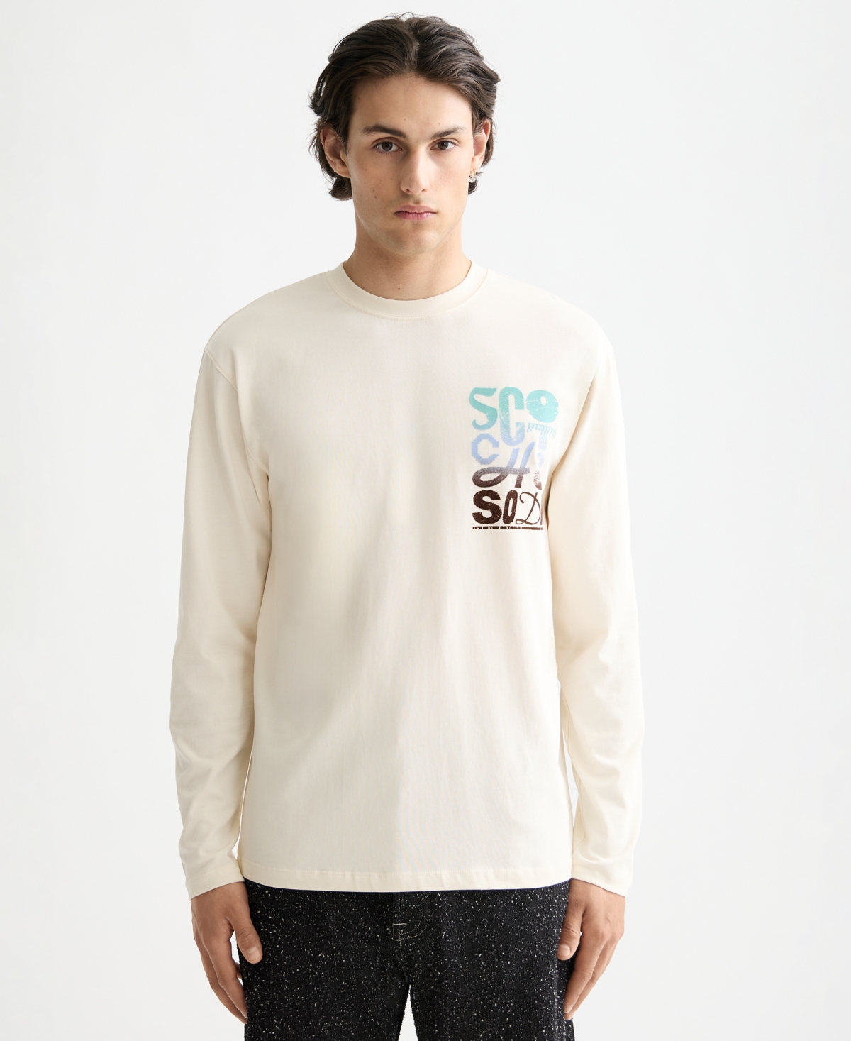 Click here for Scotch & Soda Mens Relaxed Fit Artwork T-Shirt - E... prices