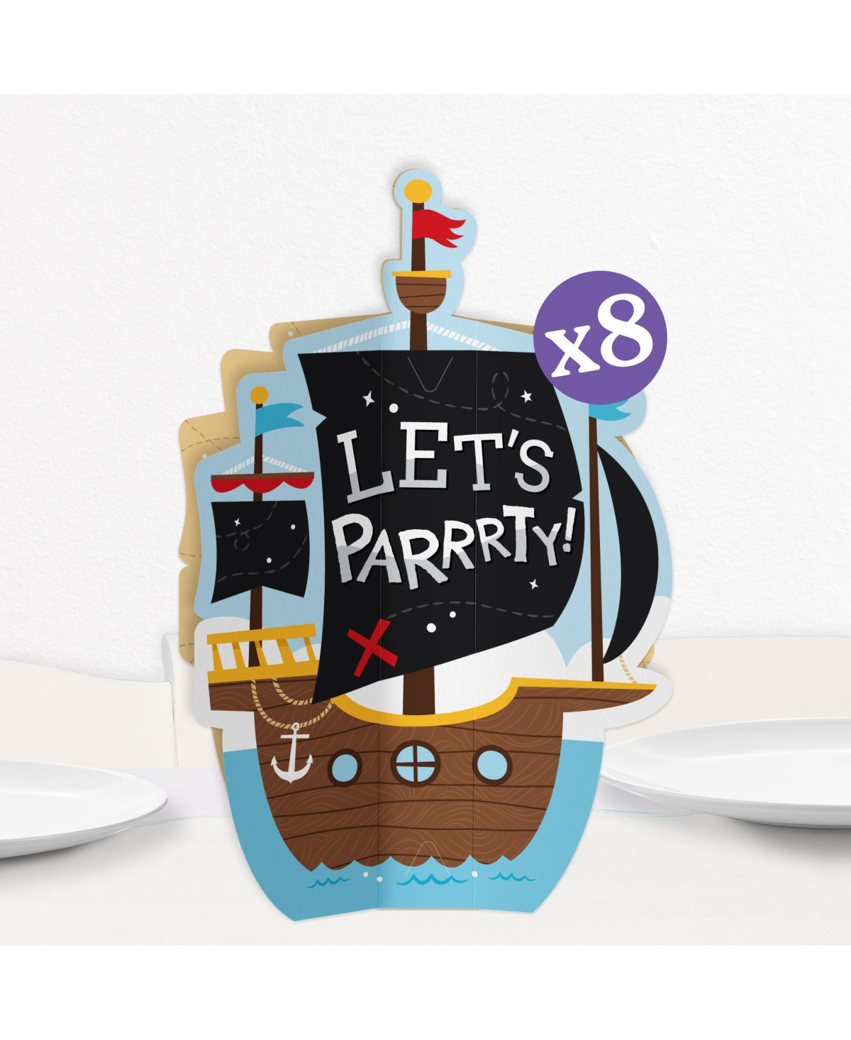 Click here for Freestanding 3D Pirate Ship Centerpiece Table Deco... prices