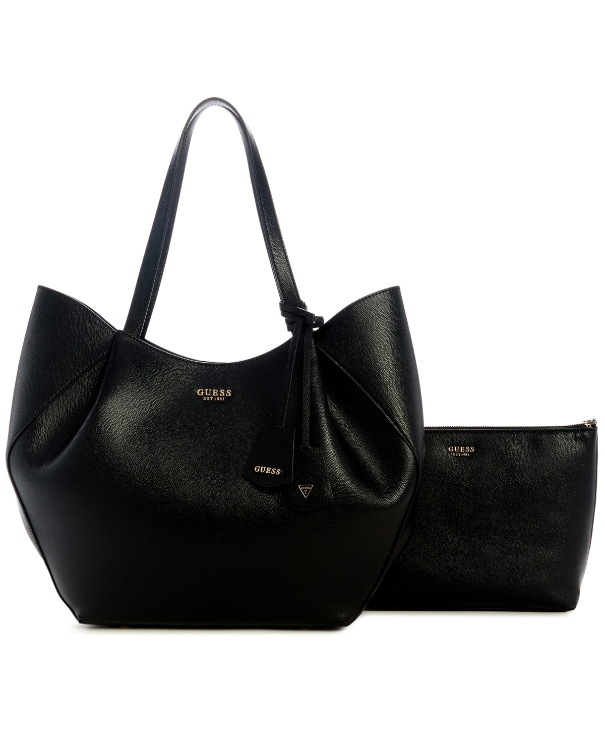 Click here for Guess Womens Amorette 2-in-1 Tote Bag - Black prices