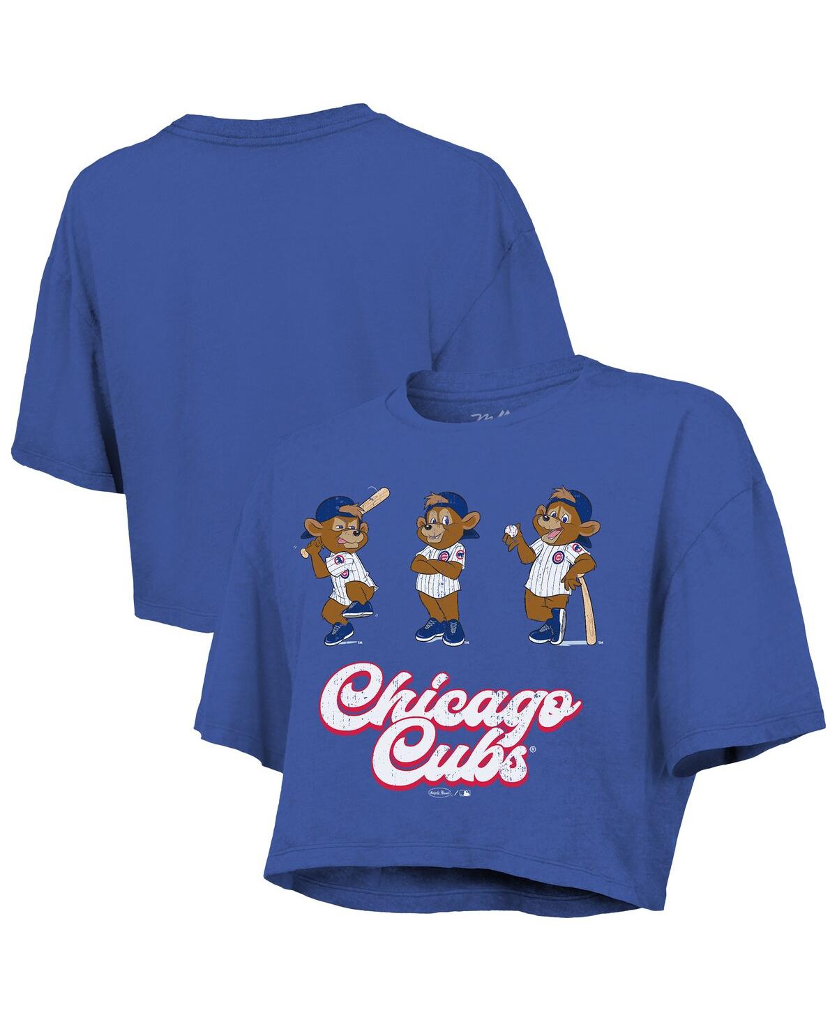 Click here for Majestic Womens Royal Chicago Cubs Boxy Crop T-Shi... prices