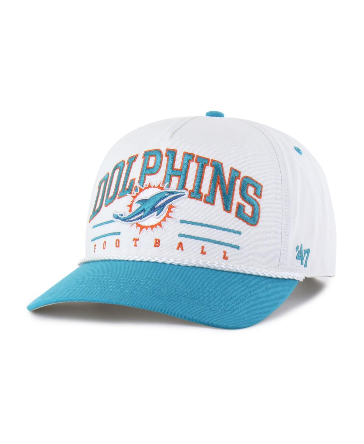 Click here for 47 Brand Mens White/Aqua Miami Dolphins Roscoe Two... prices