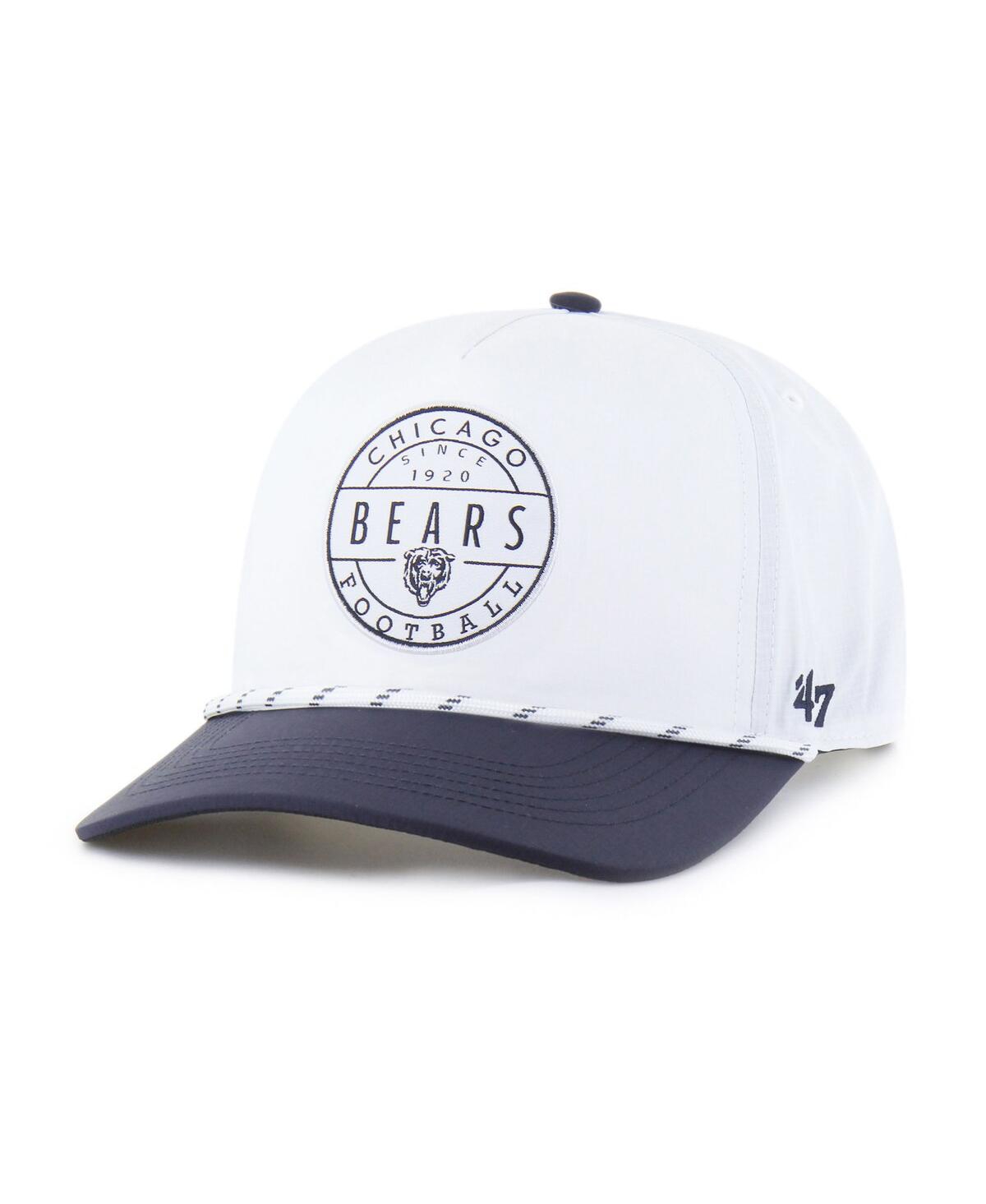 Click here for 47 Brand Mens White/Navy Chicago Bears Suburbia Hi... prices