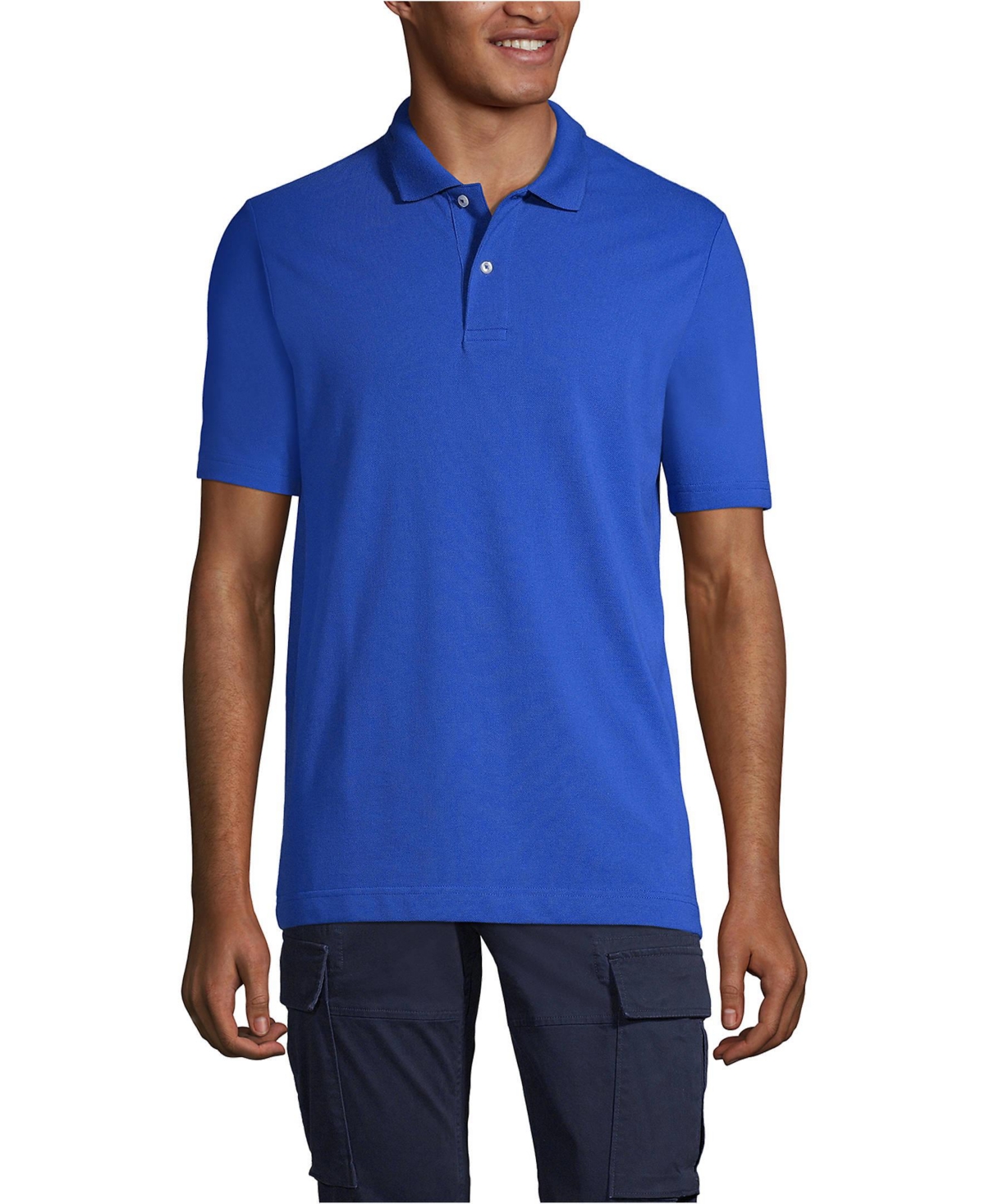 Click here for Lands End Mens Short Sleeve Basic Mesh Polo Shirt... prices