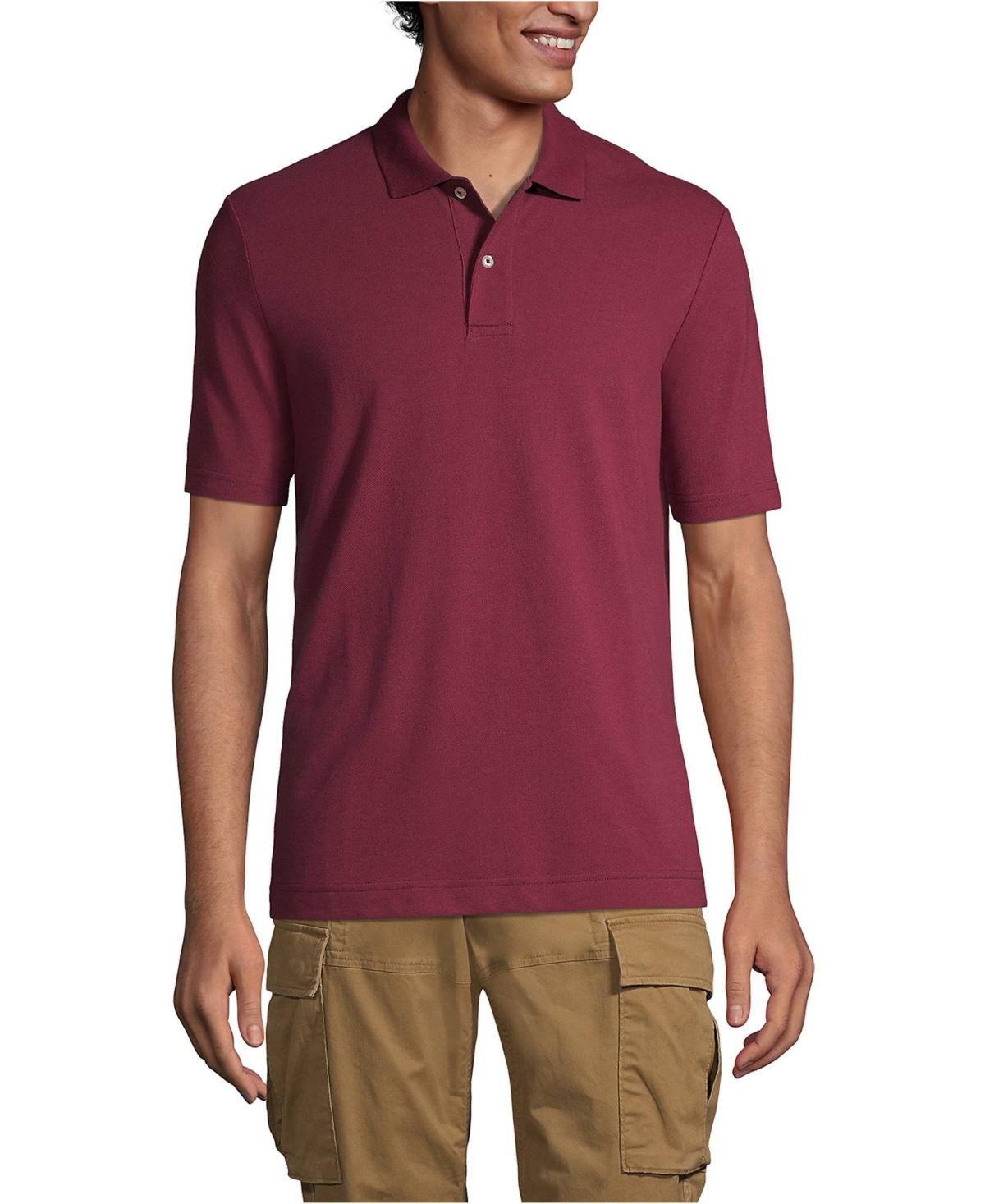 Click here for Lands End Mens Short Sleeve Basic Mesh Polo Shirt... prices