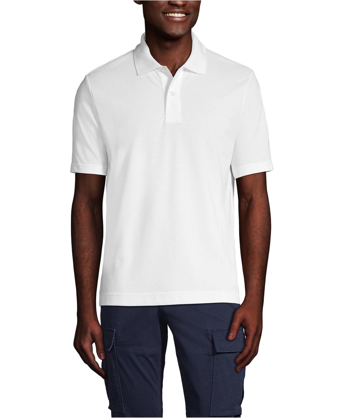 Click here for Lands End Mens Short Sleeve Basic Mesh Polo Shirt... prices