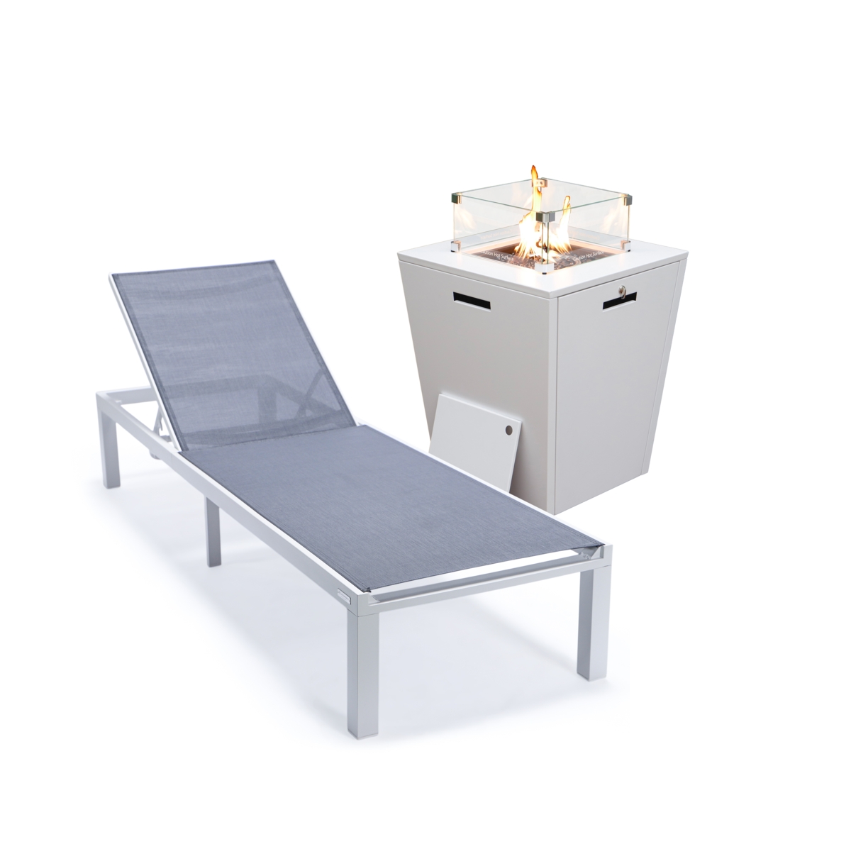 Click here for Leisuremod White Alu - Dark grey  grey prices