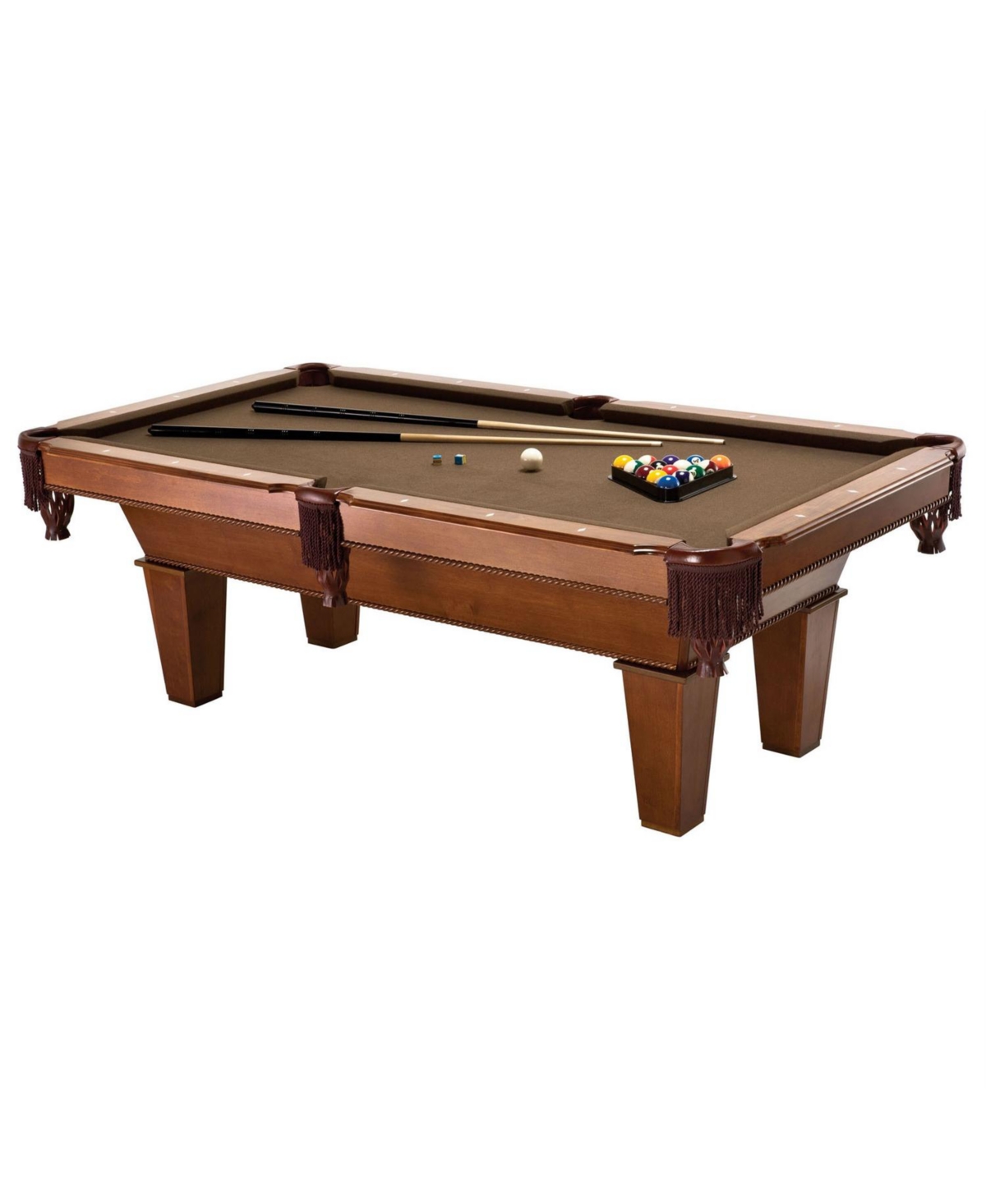 Click here for Slickblue Wool Cloth Pool Table with 2 Cues and Bi... prices