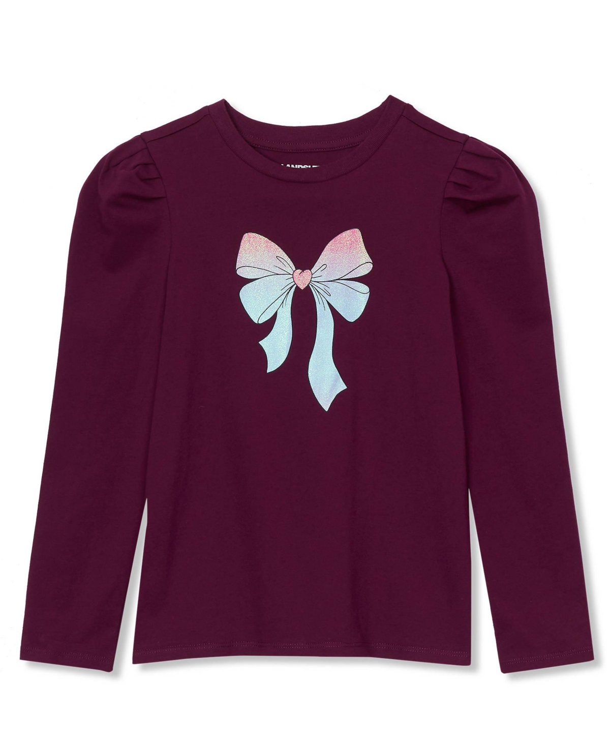 Click here for Lands End Girls Long Sleeve Graphic Tee With Puff... prices