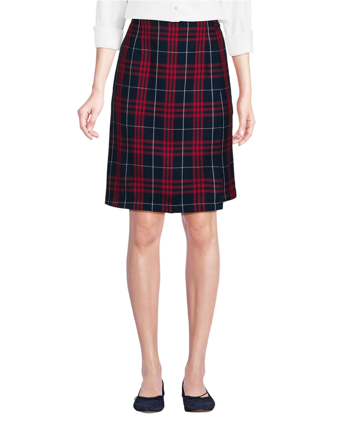 Click here for Lands End School Uniform Womens Plaid A Line Tab S... prices