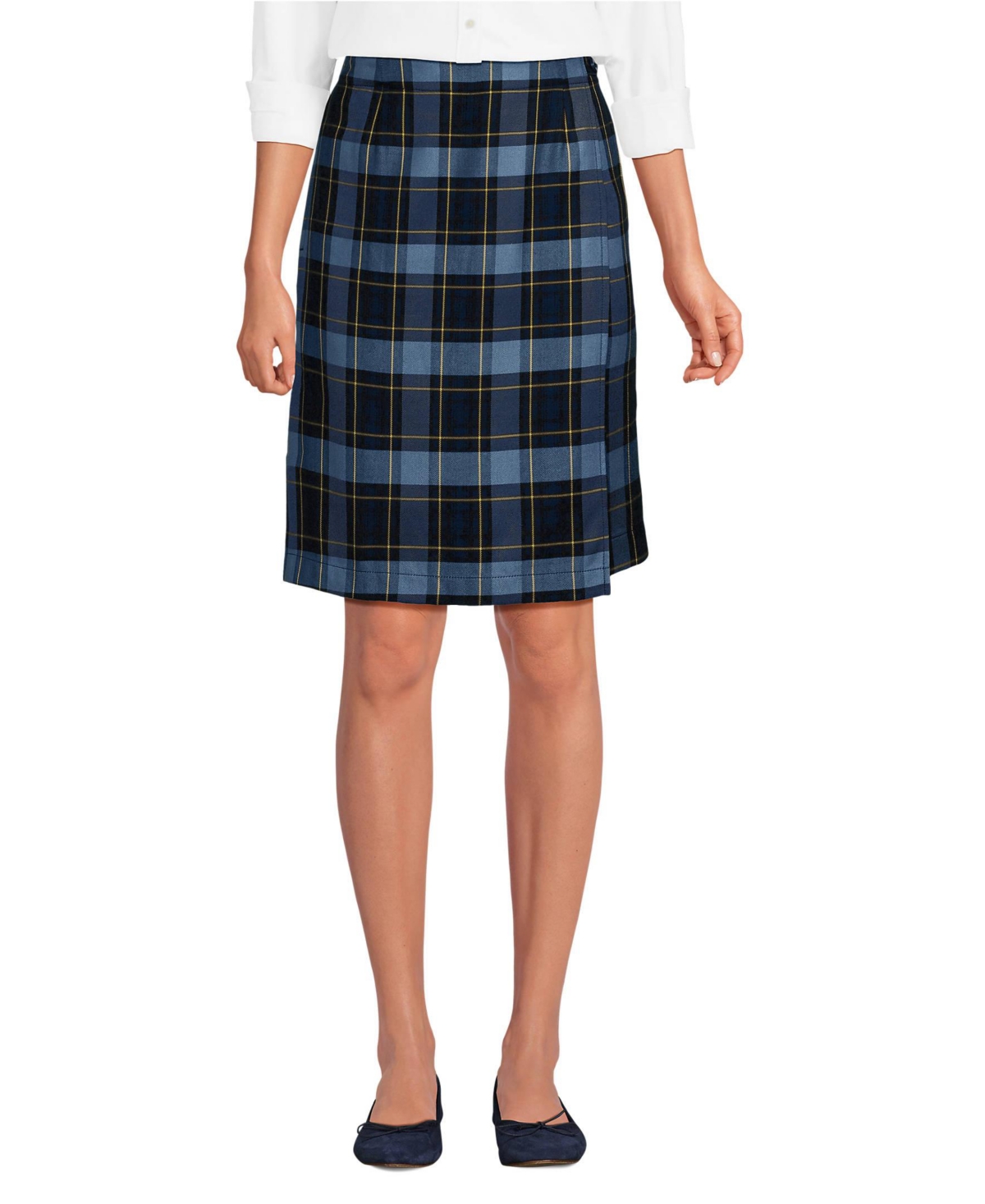 Click here for Lands End School Uniform Womens Plaid A Line Tab S... prices