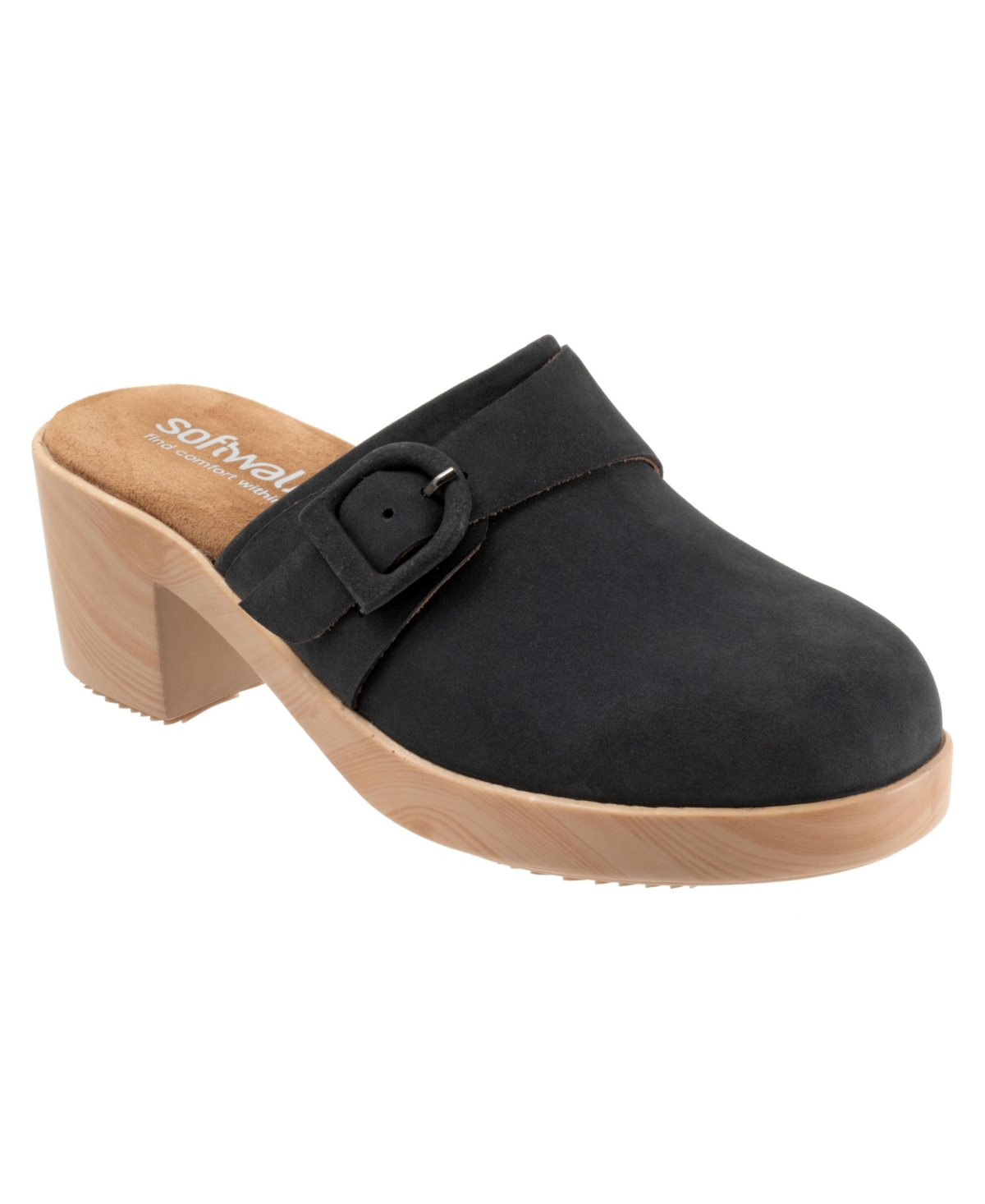Softwalk Ferrara Clog - Navy nubuck