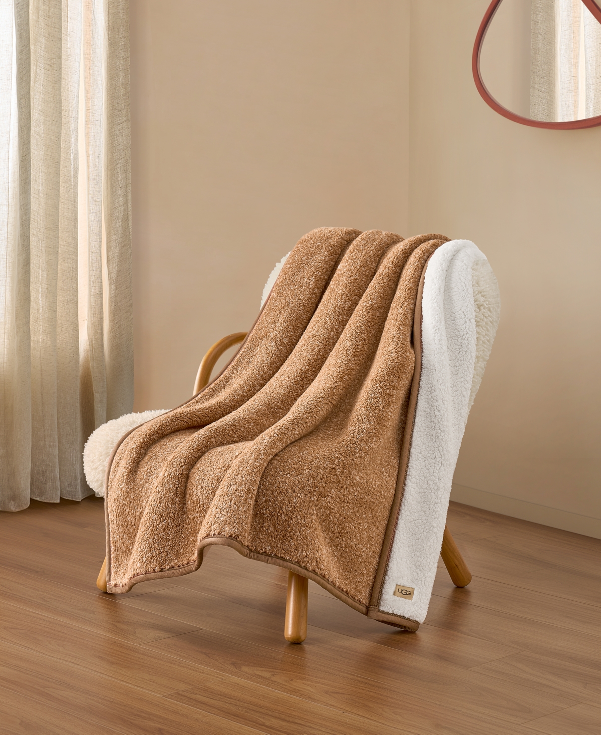 Click here for Ugg Classic UGGfluff Throw  50 x 70 - Sandalwood prices