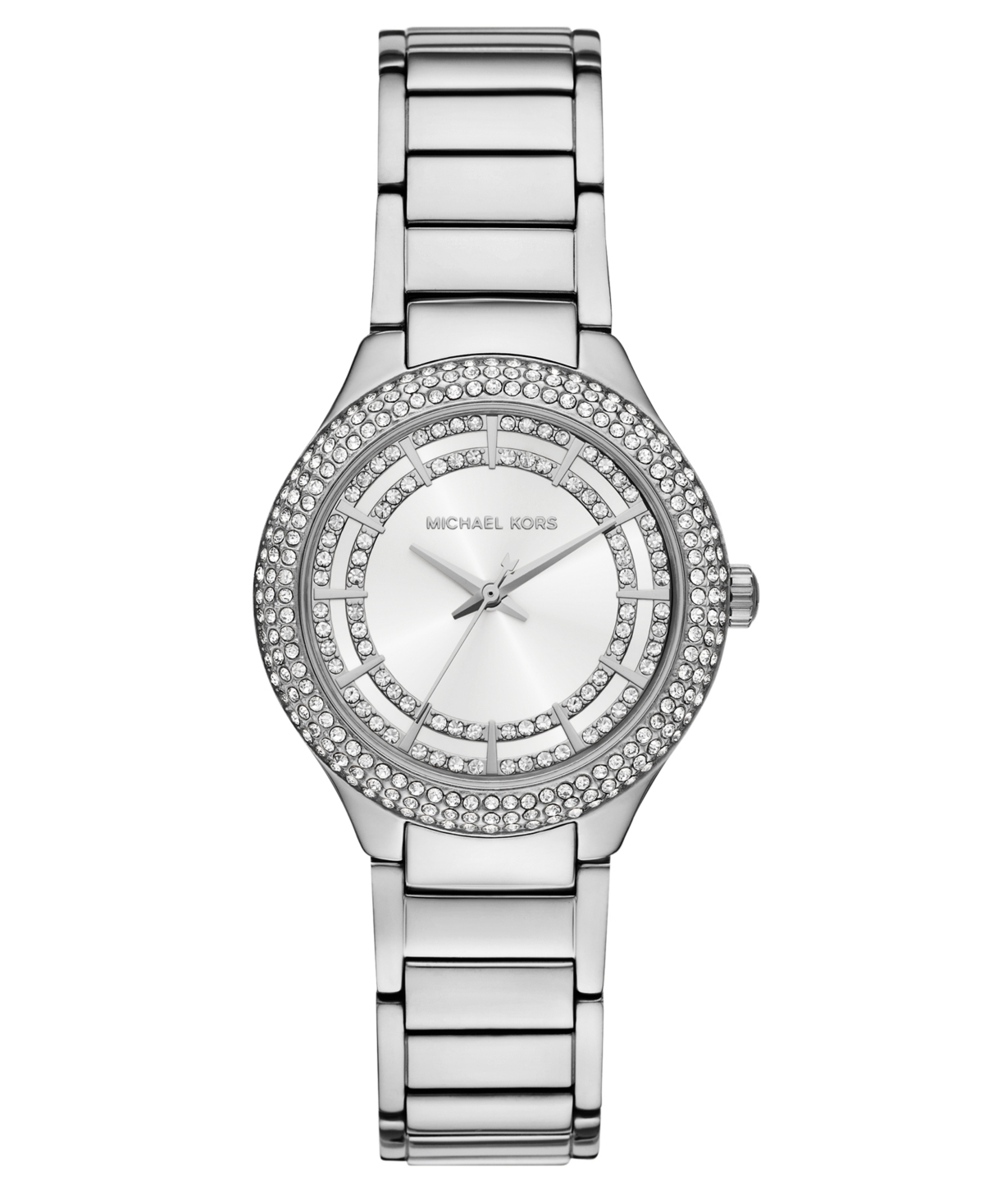 Click here for Michael Kors WomensÂ Sylvia Three-Hand Silver-Tone... prices