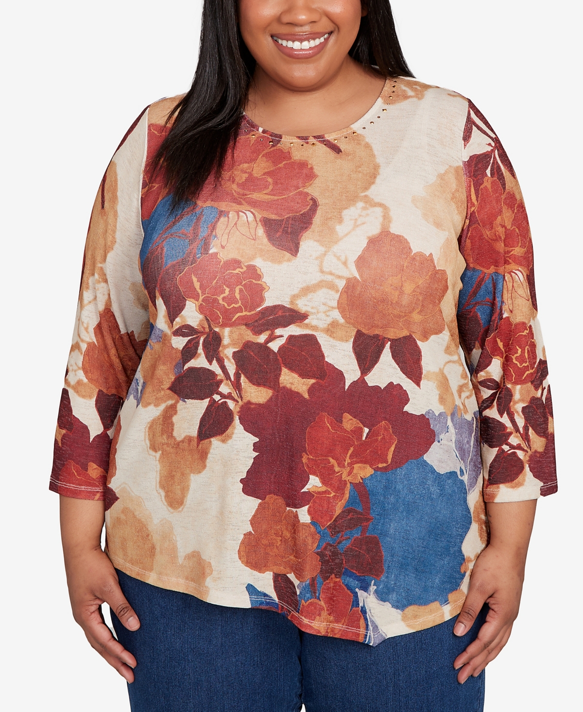 Click here for Alfred Dunner Plus Size Sunset Canyon Dramatic Abs... prices