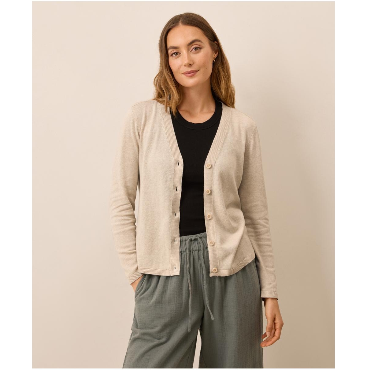 Click here for Pact Womens Organic Cotton Classic Fine Knit V-Nec... prices