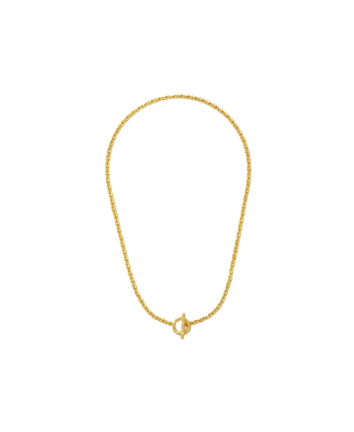 Click here for Ottoman Hands Thea Snake Chain Necklace with T-Bar... prices
