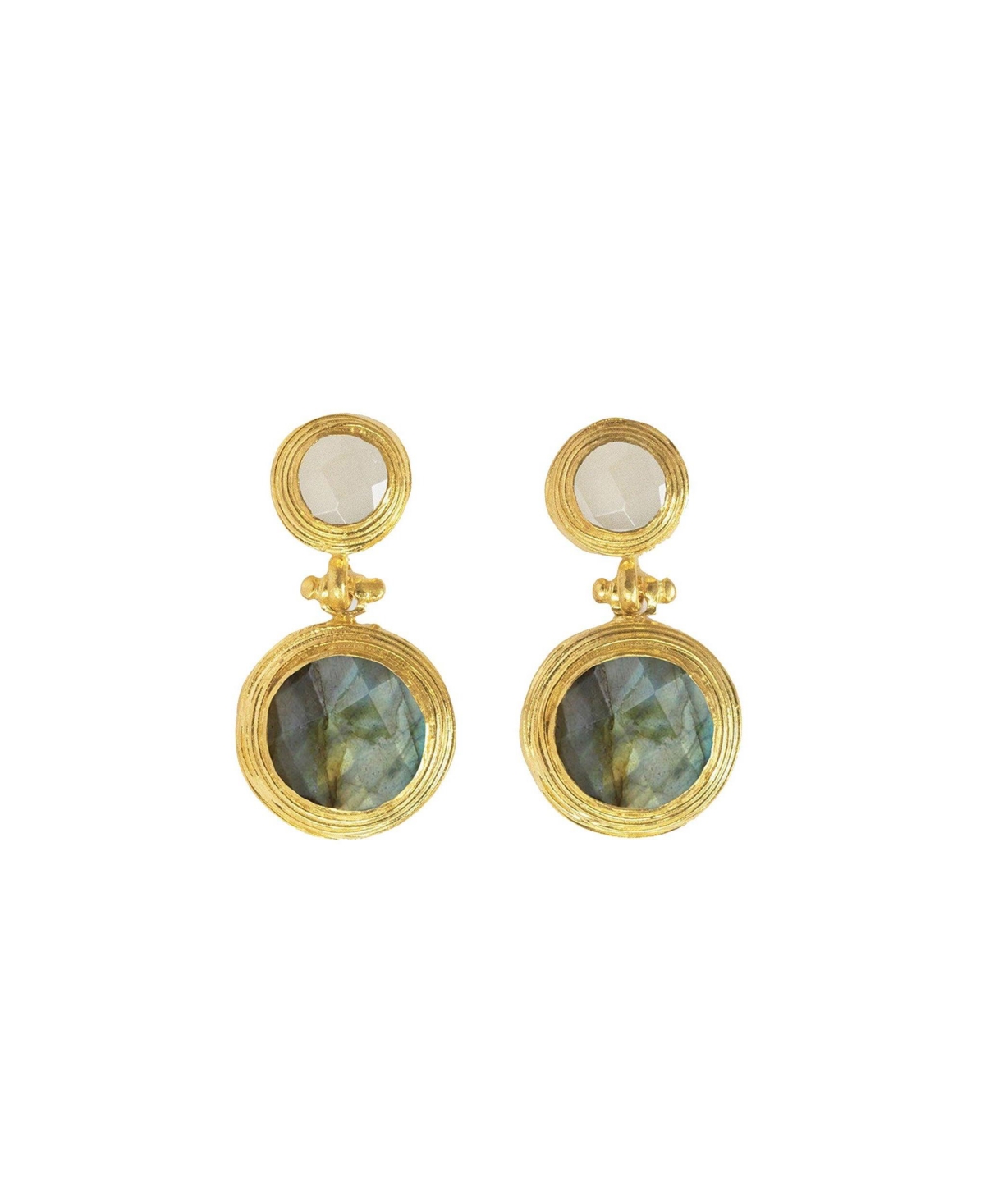 Click here for Ottoman Hands Lilis Drop Earrings - Gold prices