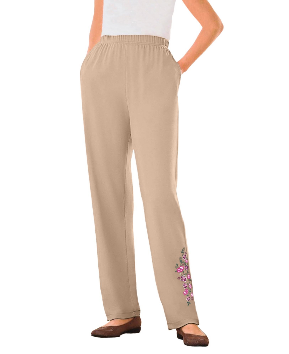 Click here for Woman Within Plus Size Within 7-Day Knit Embroider... prices