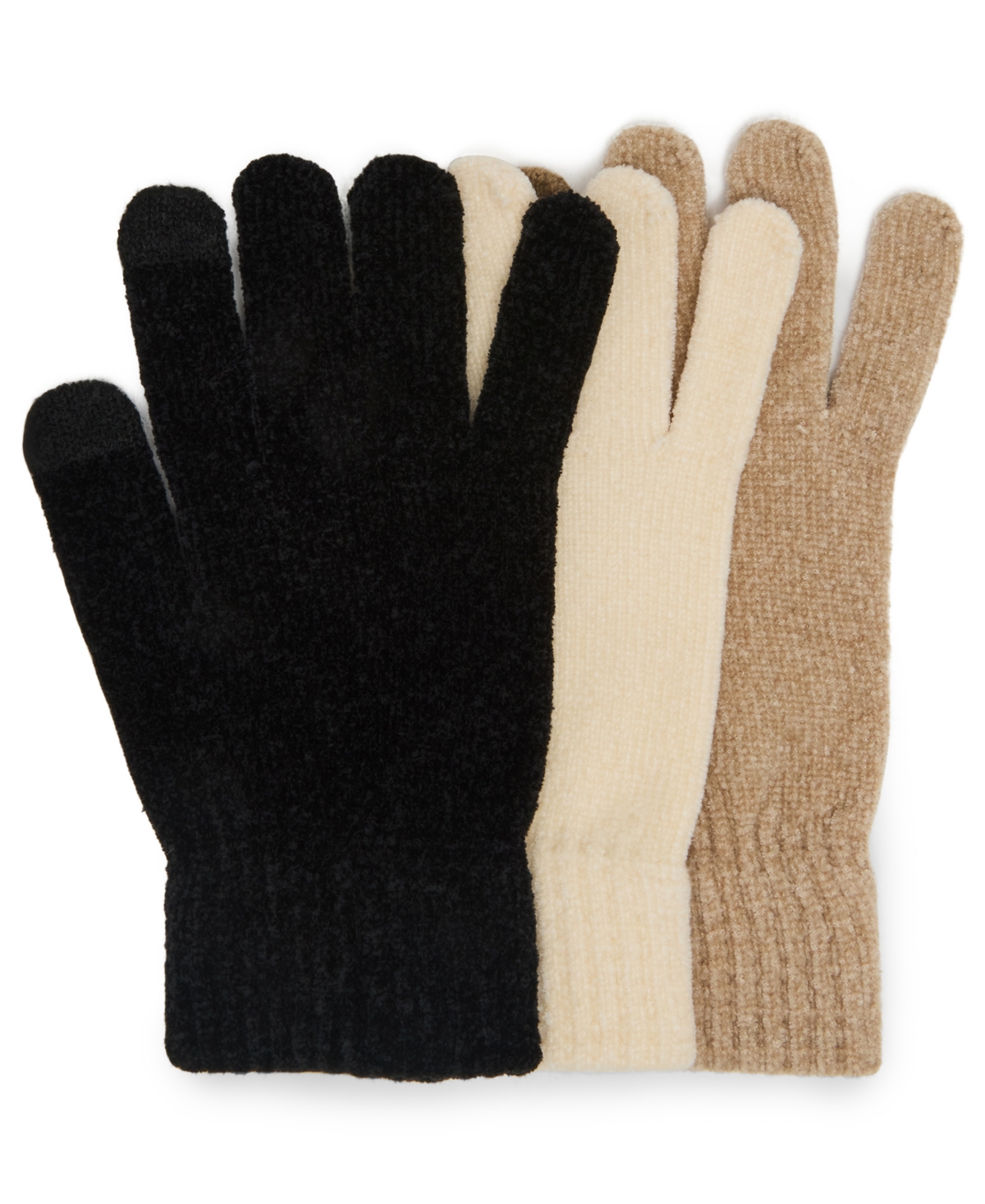 Click here for Steve Madden Chenille Magic Gloves  3-Pack - Black... prices