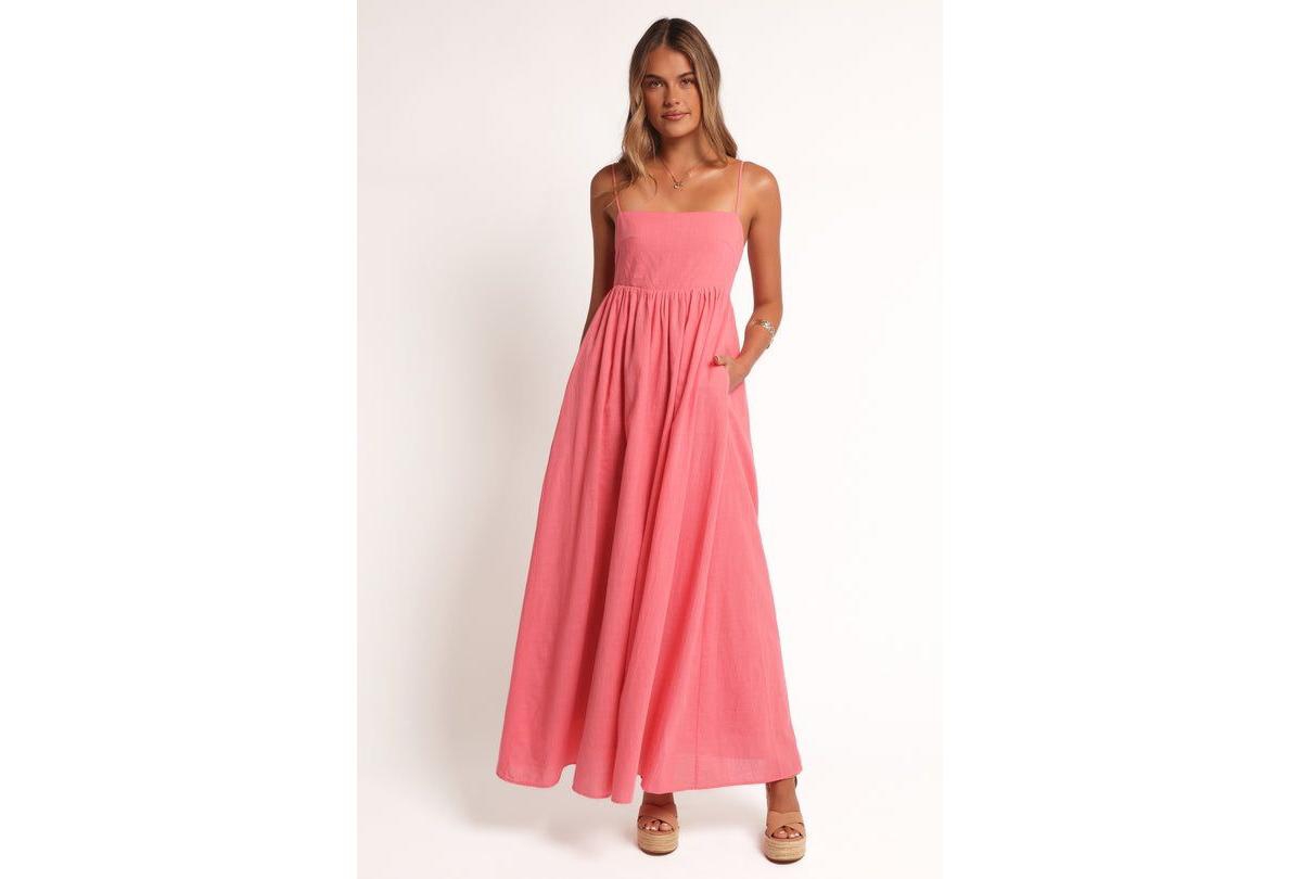 Click here for Petal and Pup Womens Odessa Maxi Dress - Coral prices