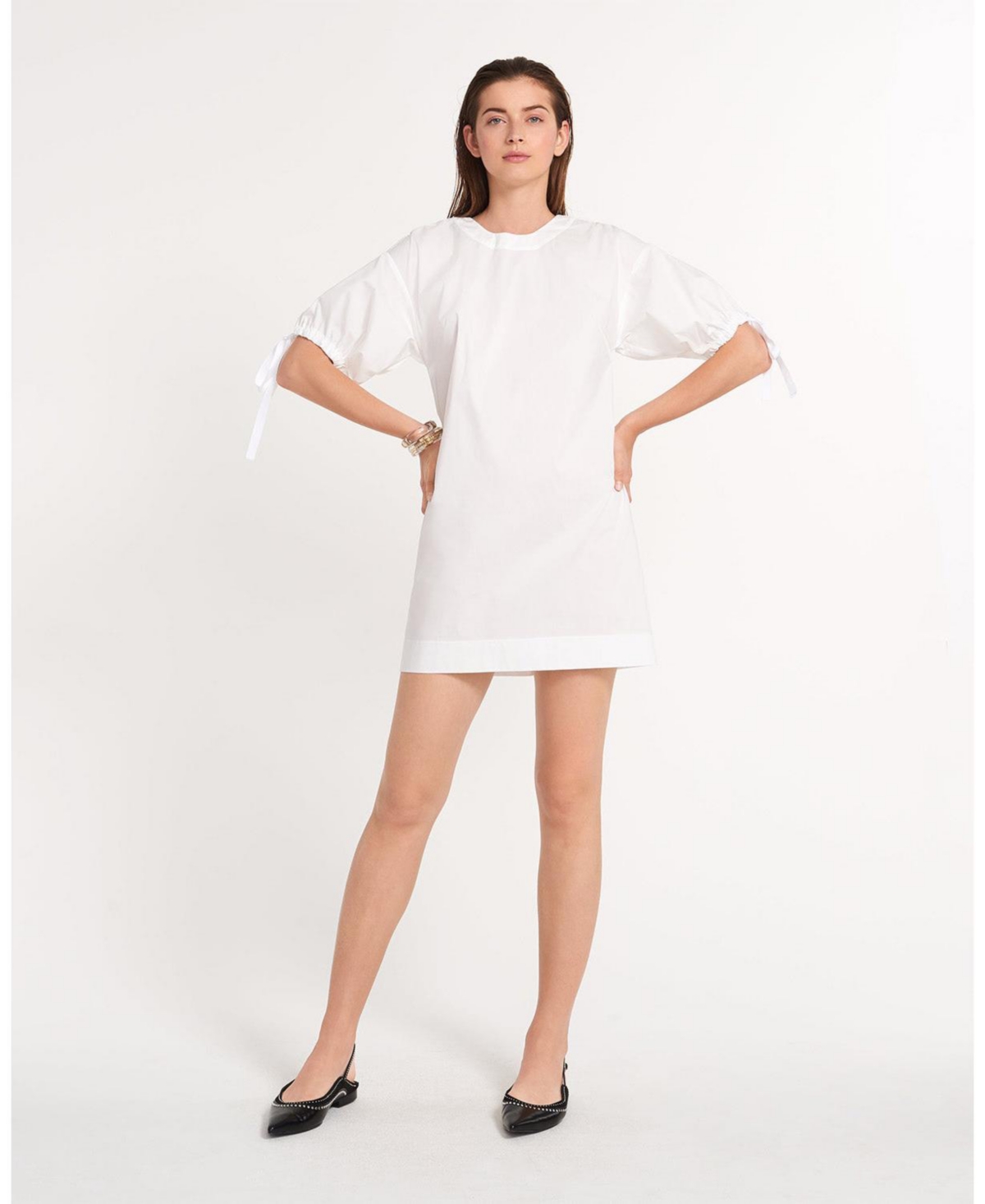 Click here for Ansea The Shift Dress - White prices