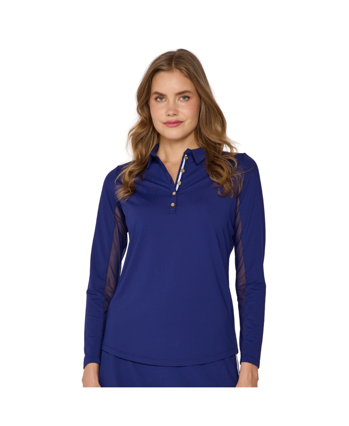 Click here for G Lifestyle Long Sleeve Polo - True Navy prices