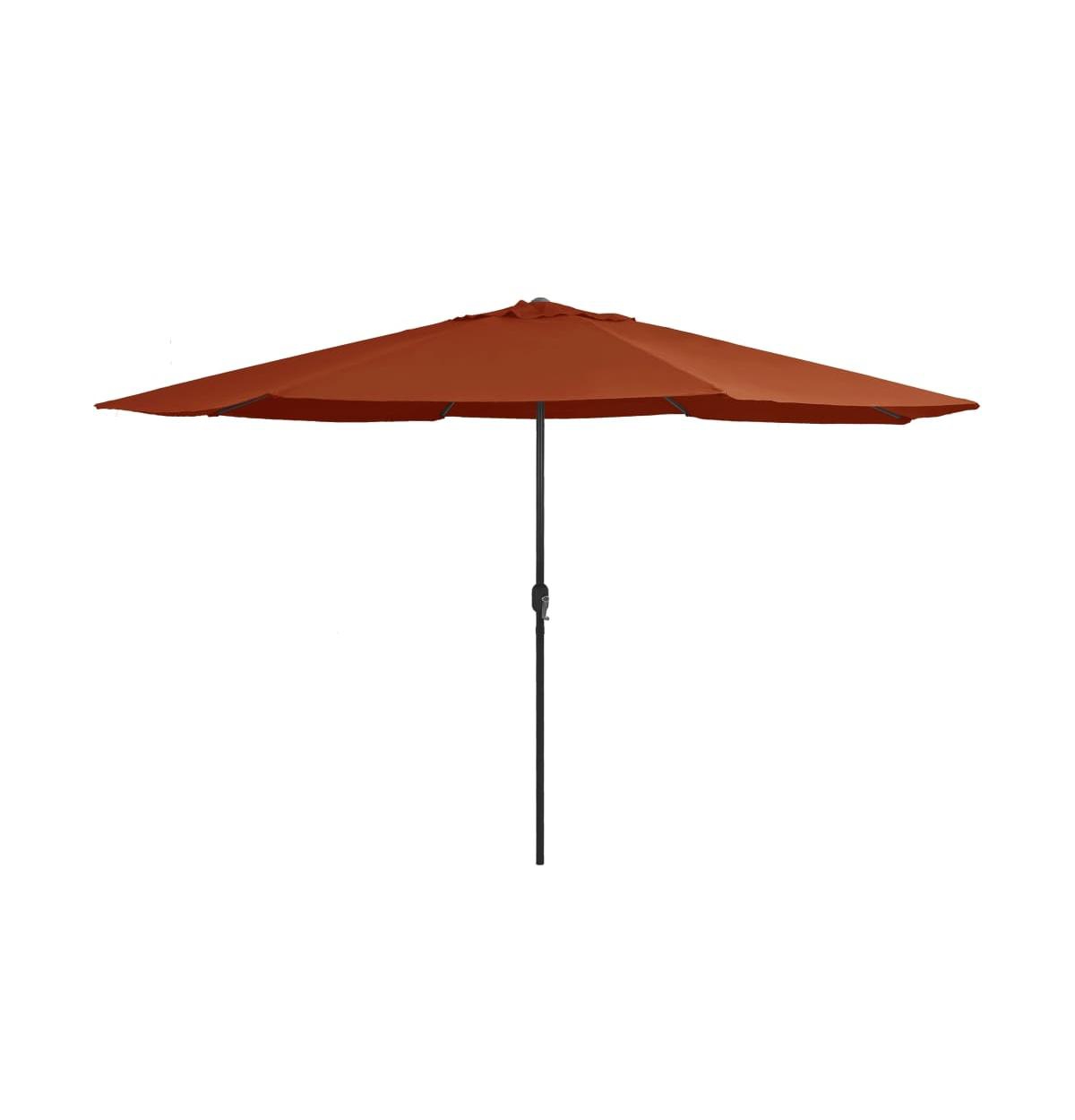 Click here for Garden Parasol Terracotta Polyester  Metal Large -... prices