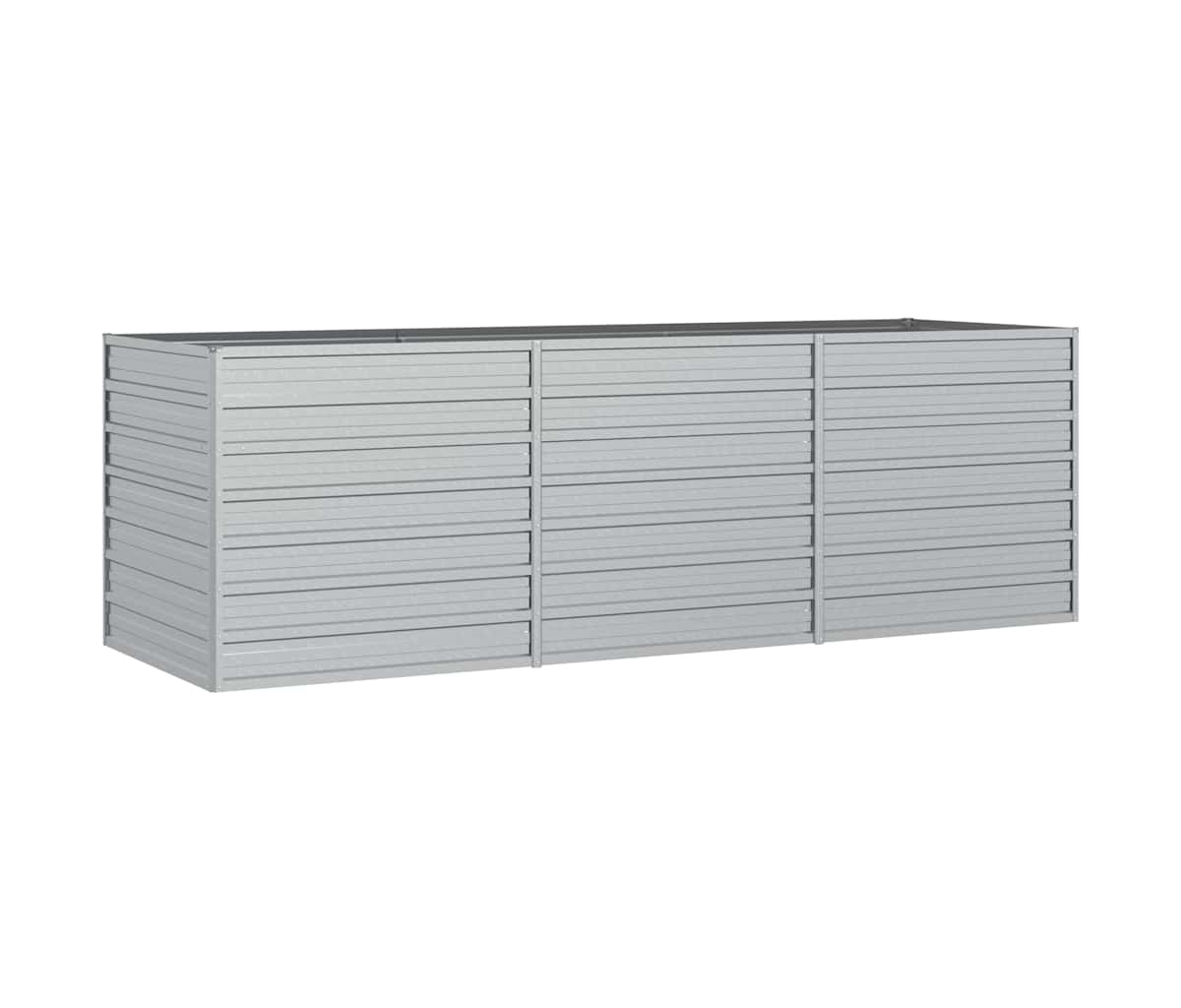 Click here for vidaXL Garden Raised Bed Silver Galvanized Steel L... prices