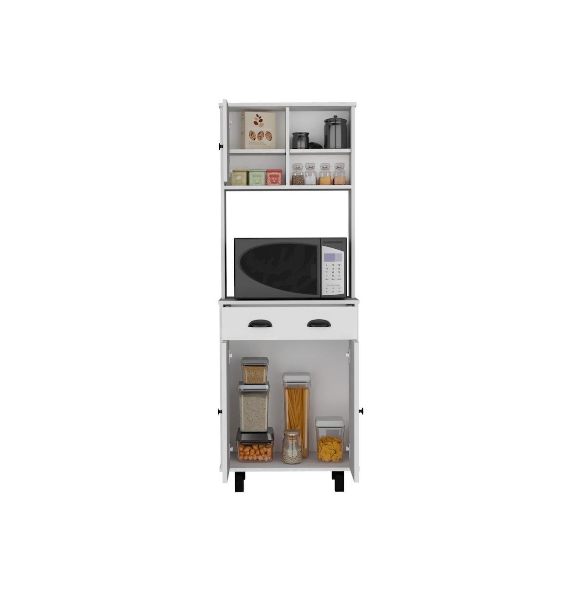 Click here for Tuhome Salen Kitchen Pantry White Mdf - White prices