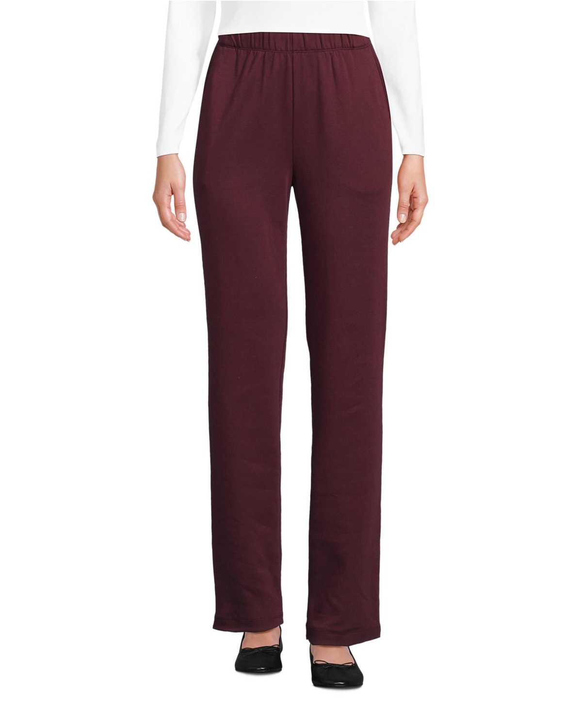 Click here for Lands End Womens Petite Sport Knit High Rise Pants... prices