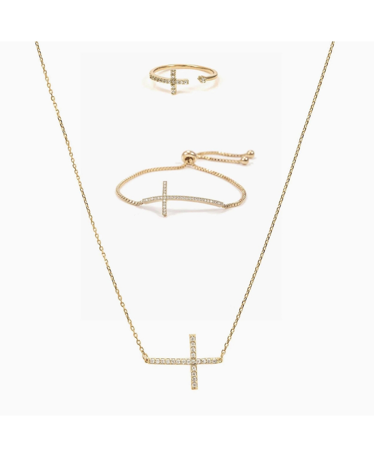Click here for Bearfruit Jewelry Horizontal Cross Adjustable Brac... prices