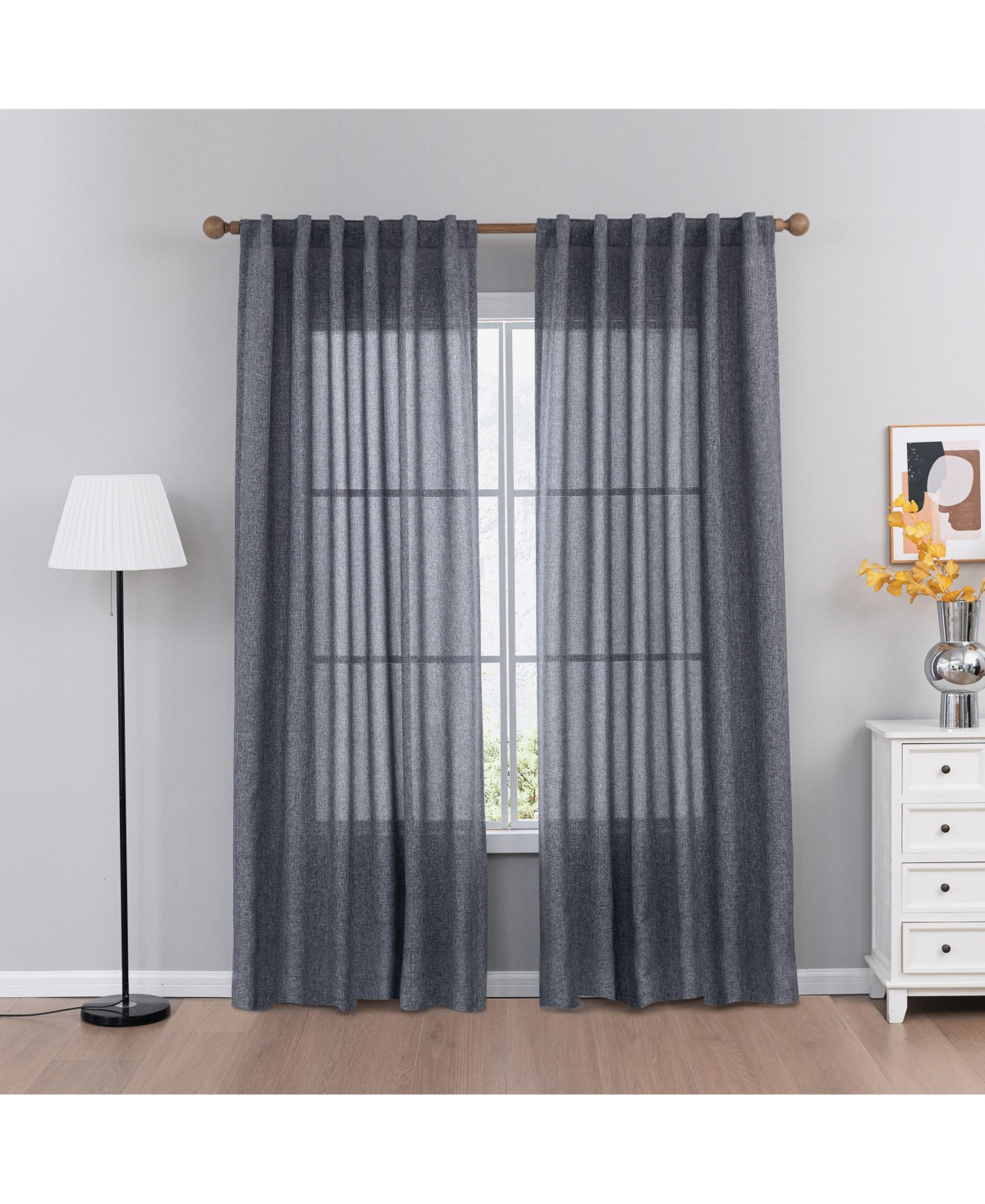 Click here for Awesome Home Faux Linen Texture Light Filtering Ba... prices