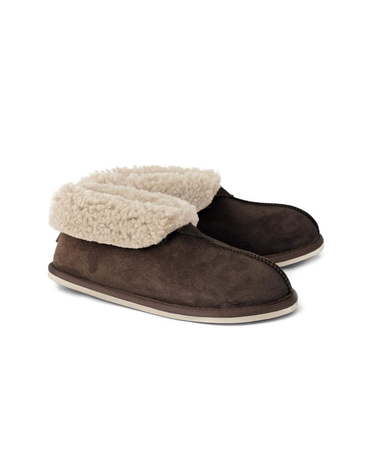 Click here for Ladies Shearling Bootee Slippers - Mocca / cream prices