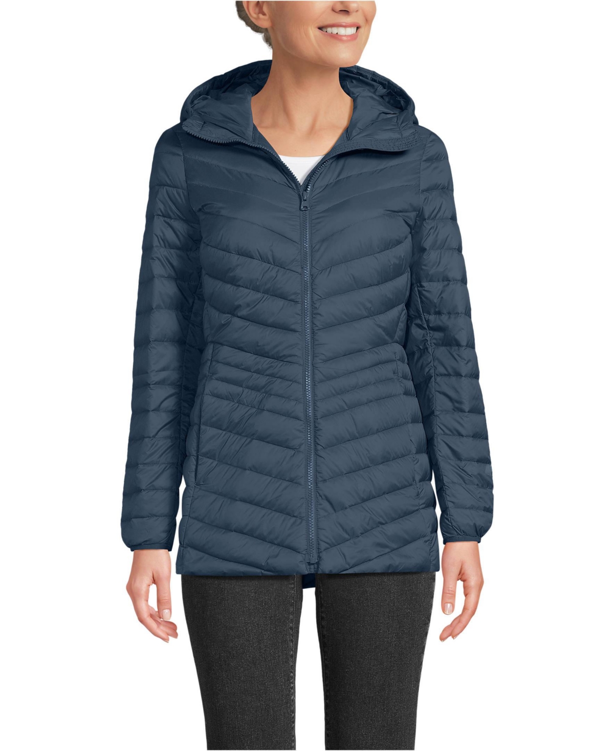 Click here for Lands End Womens Tall Wanderweight Packable Down H... prices