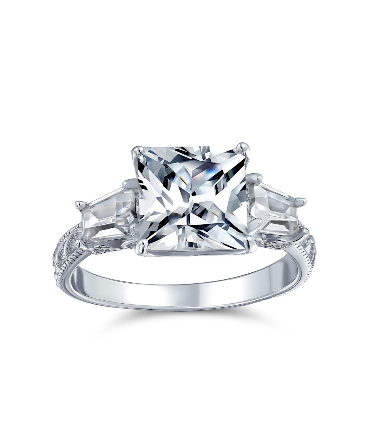 Click here for Bling Jewelry Classic 3CT Princess Cut Cz Solitair... prices