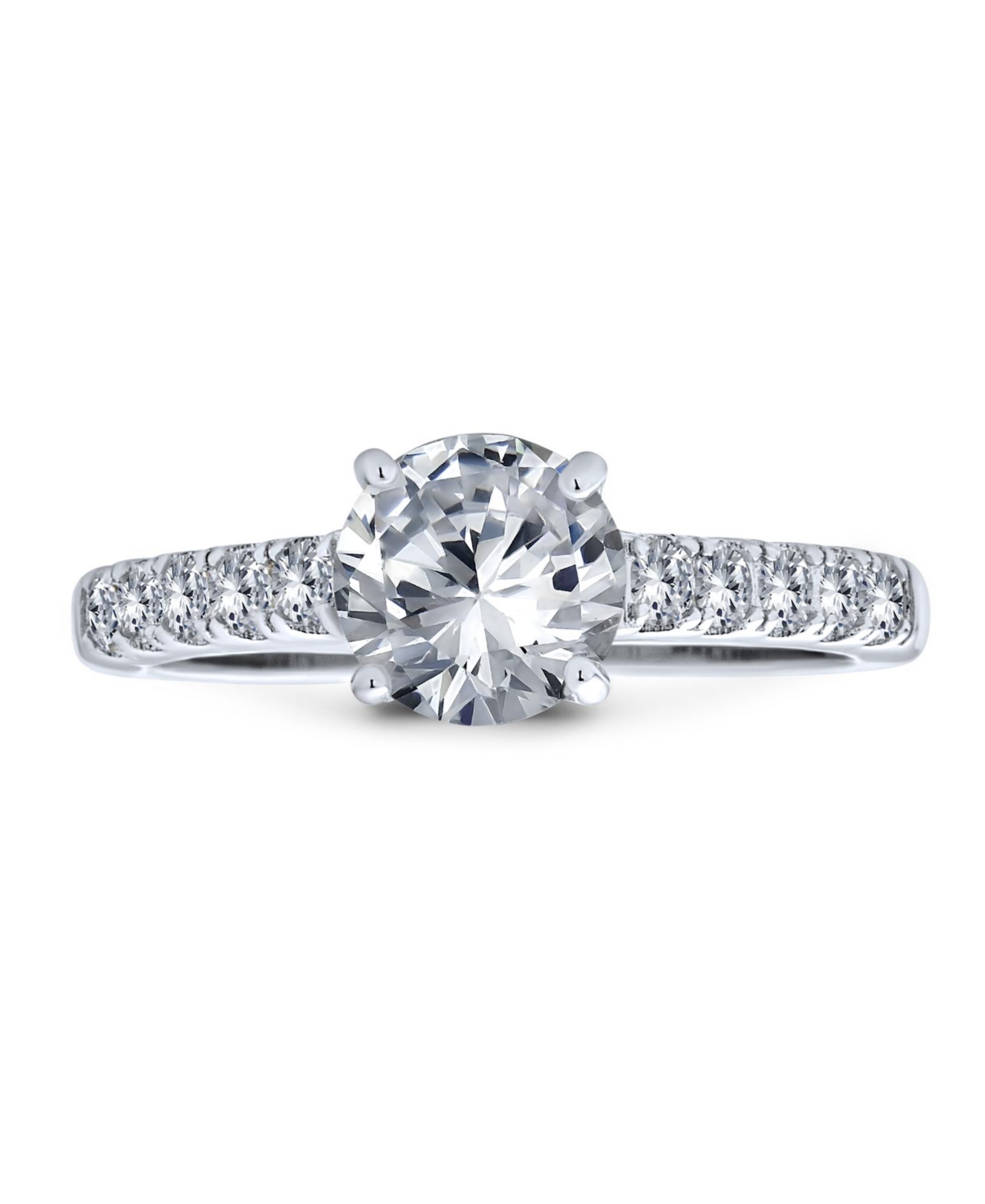 Click here for Bling Jewelry Classic 1.75CT Cz Round Solitaire Pr... prices
