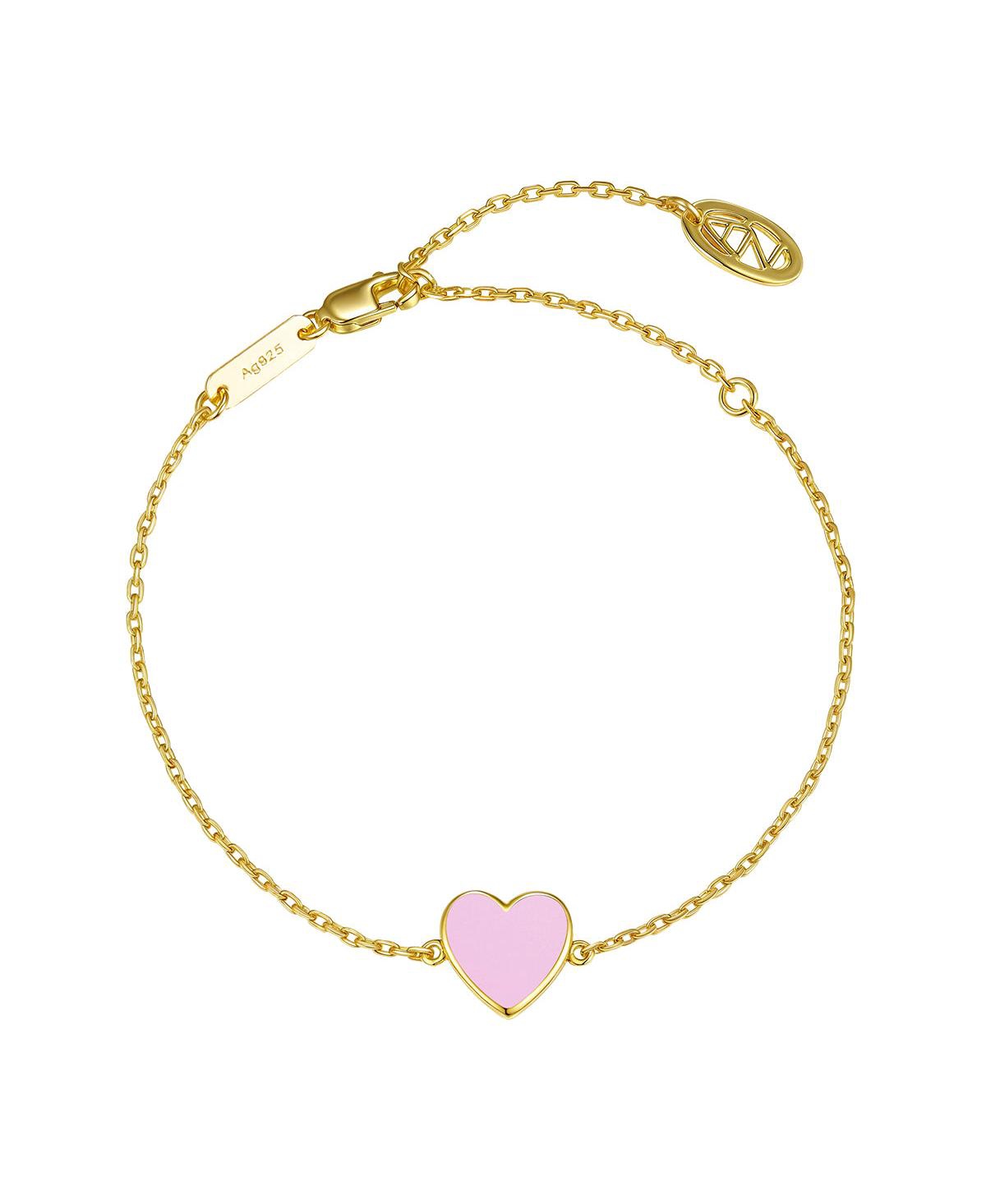 Click here for Anna Zuckerman Petit Love Bracelet in - Pink prices