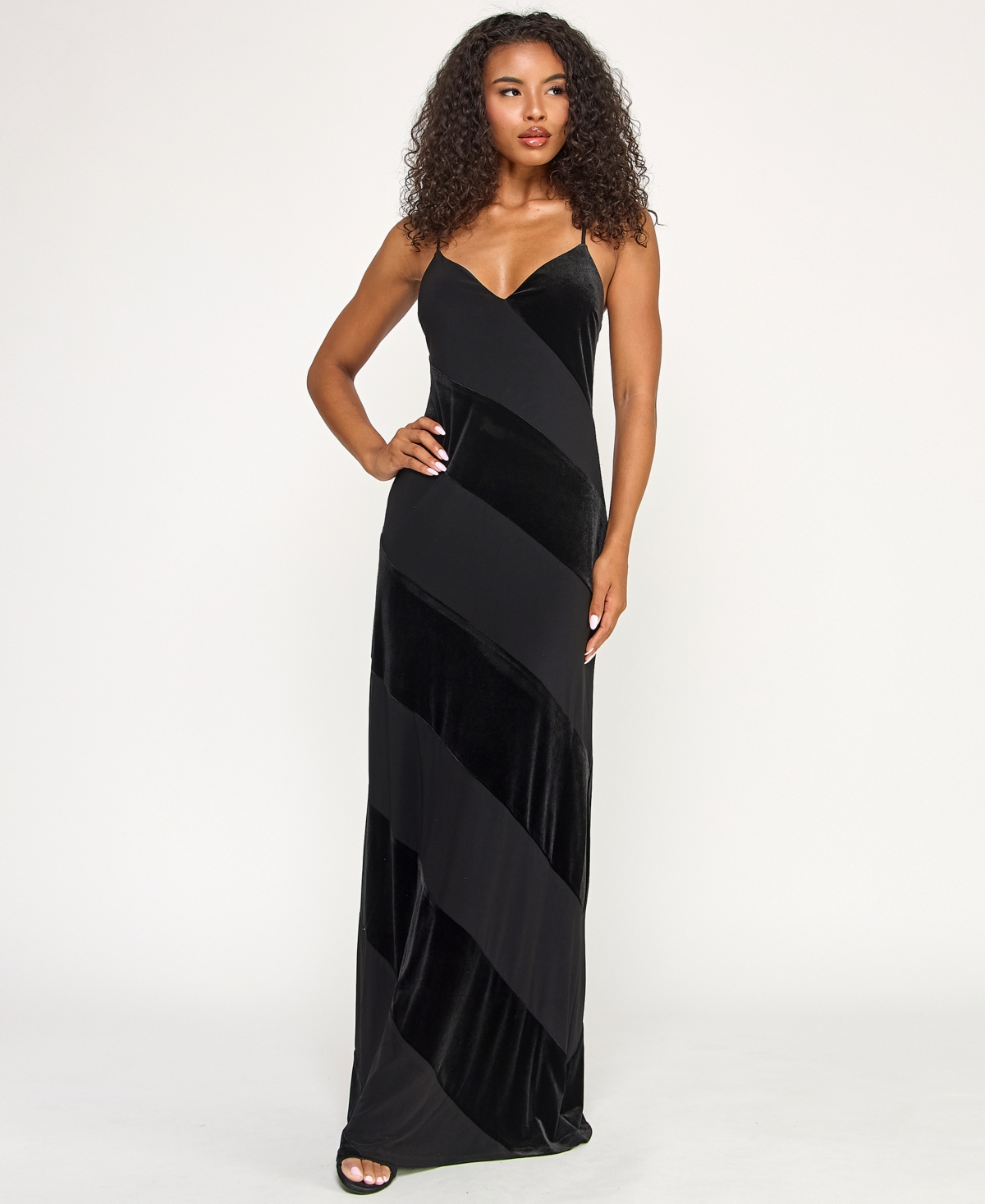 Click here for City Studios Juniors Low-Back Panel Long Slip Dres... prices