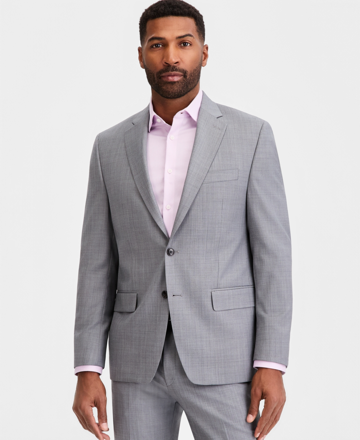 Click here for Michael Kors Mens Classic-Fit Wool-Blend Stretch S... prices