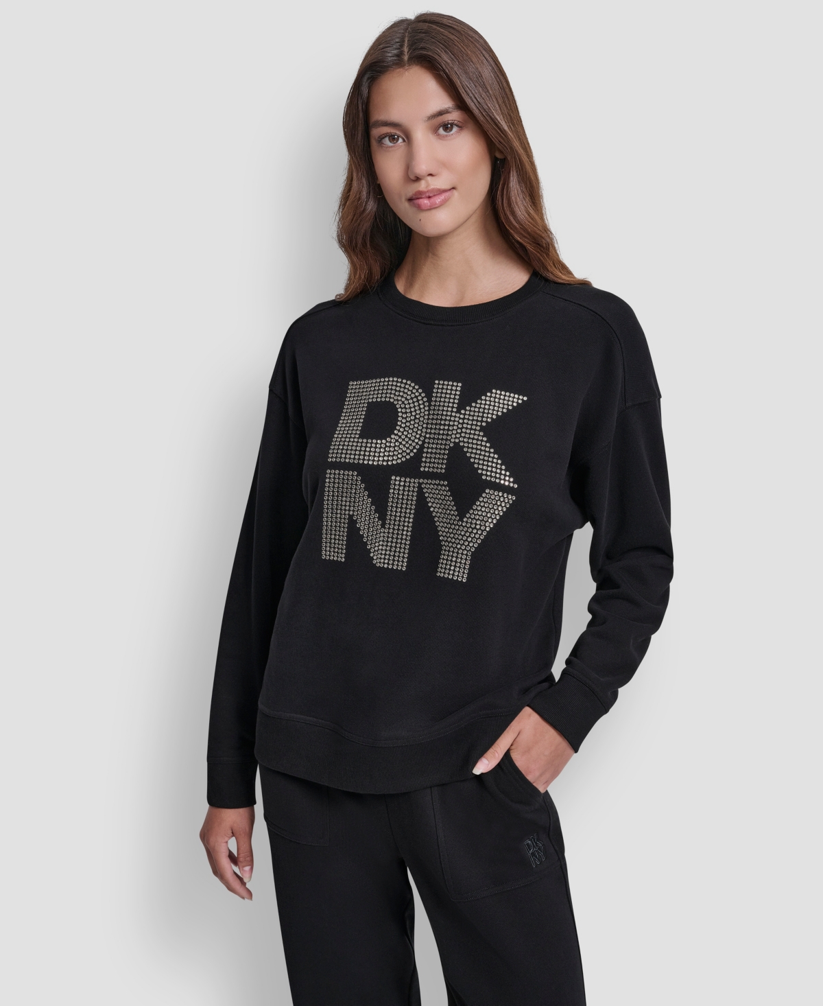 Click here for Dkny Jeans Petite Long Sleeves Sweatshirt - Black prices