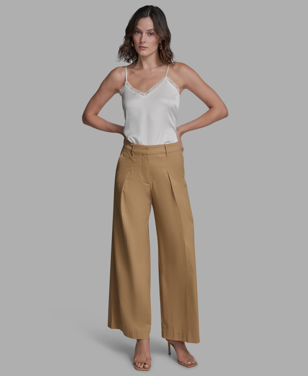 Click here for Bcbg Womens Pleated Wide-Leg Pants - Butterscotch prices